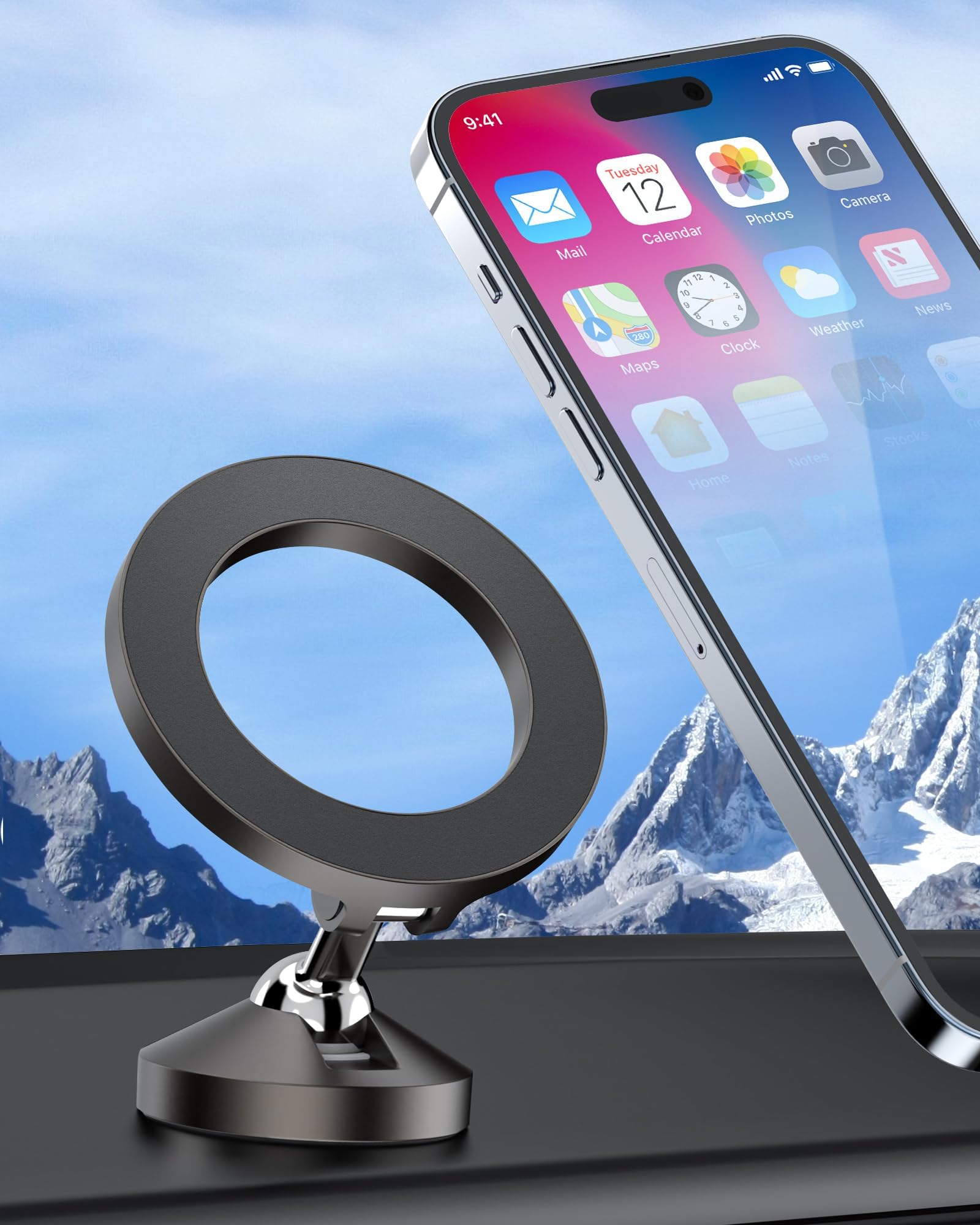 Amazon.com: BOOMVATO for MagSafe Car Mount, [20 Strong Magnets ...