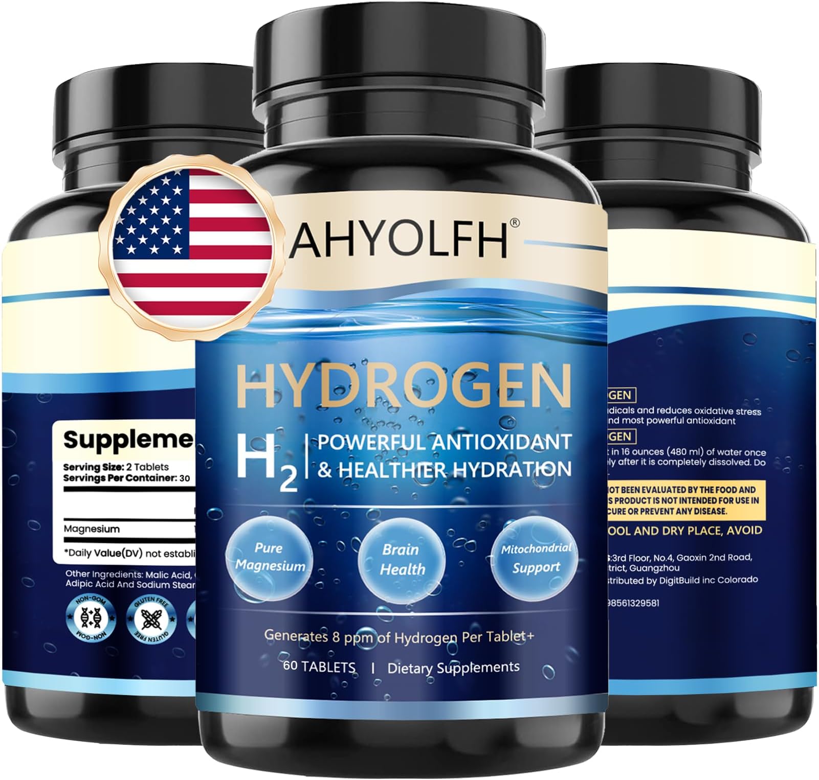 Amazon.com: Purative Active H2 Ultra+ Hydrogen Water Tablet, Natural ...