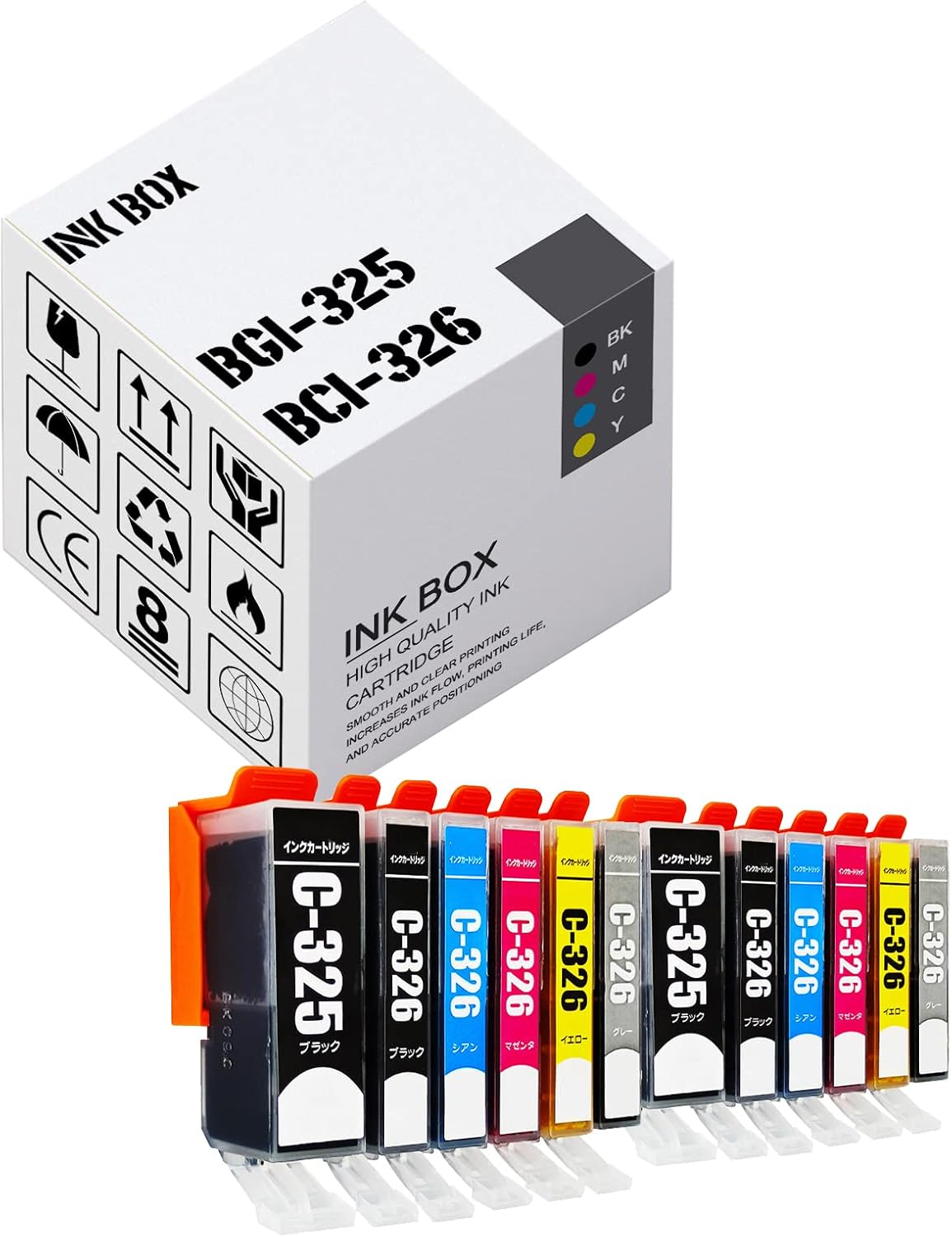 Amazon.com: Ink Cartridge 325 326 Ink Cartridges Black and Color Combo Pack High Yield ...