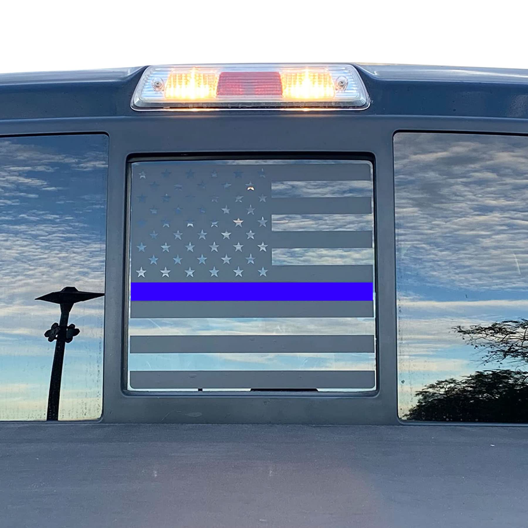 Snapklik.com : Zxiaochun Rear Middle Window American Flag Decal For ...