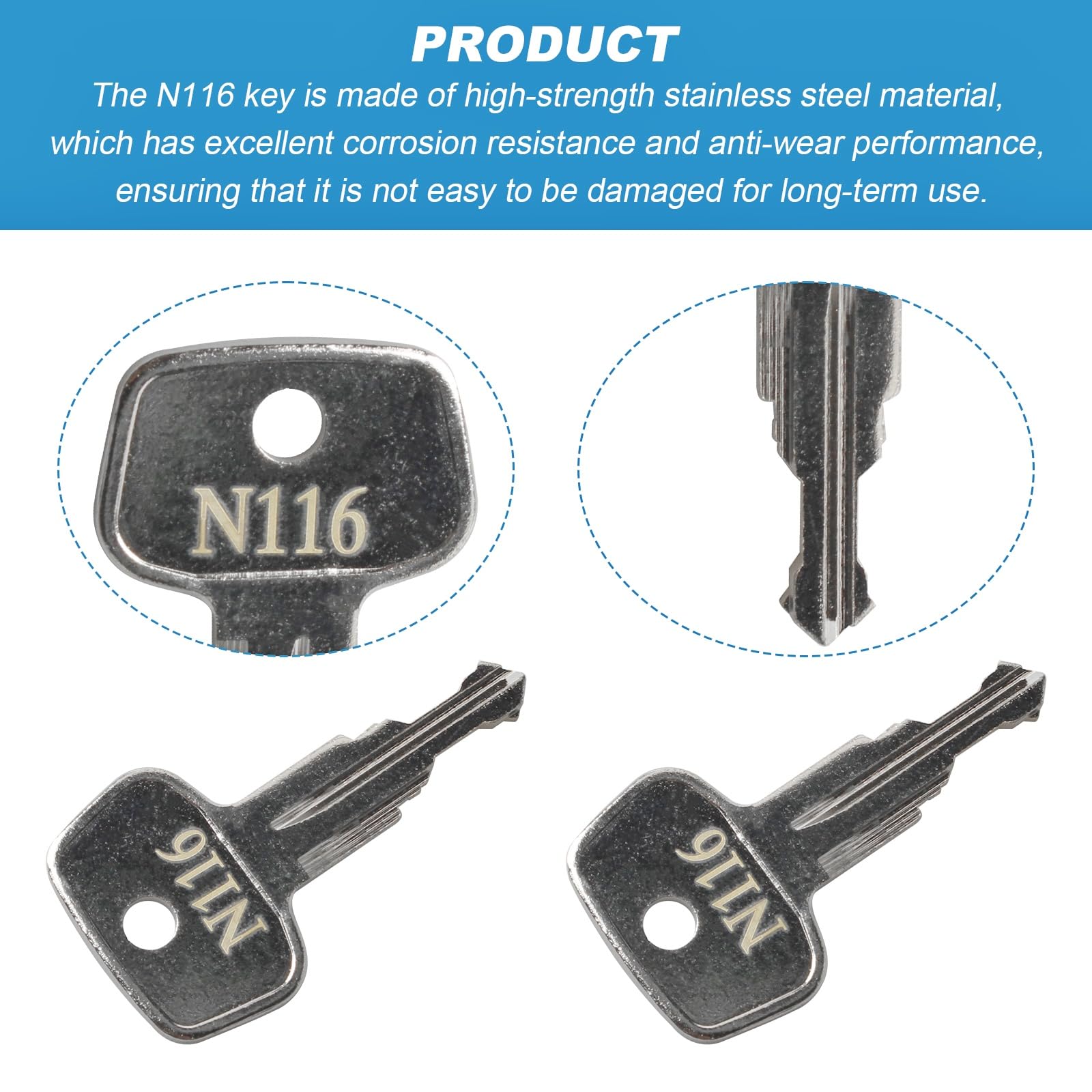 Thule Spare Thule Roof Rack Key Replacement (N114 Compatible ...