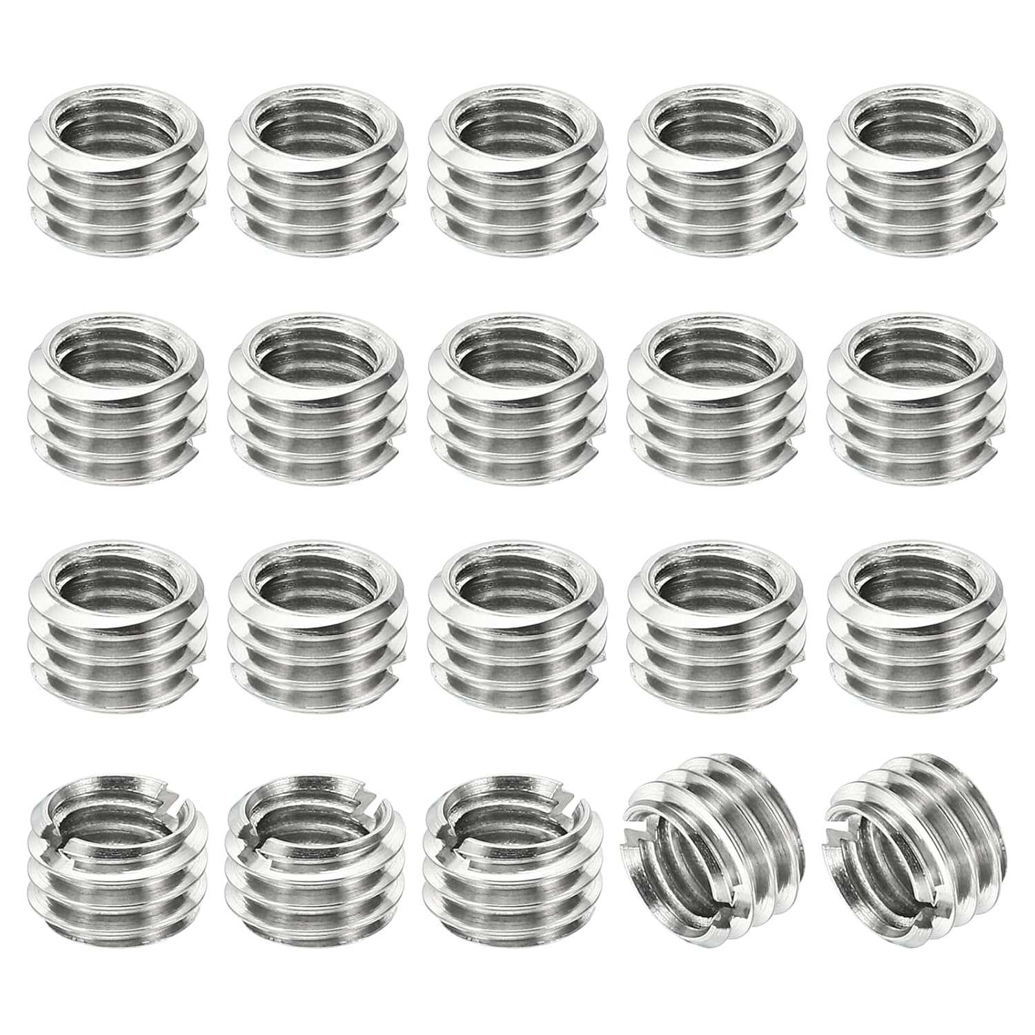 PATIKIL Thread Adapters Sleeve Reducing Nut, 20 Pcs M8x1.25 Male to ...