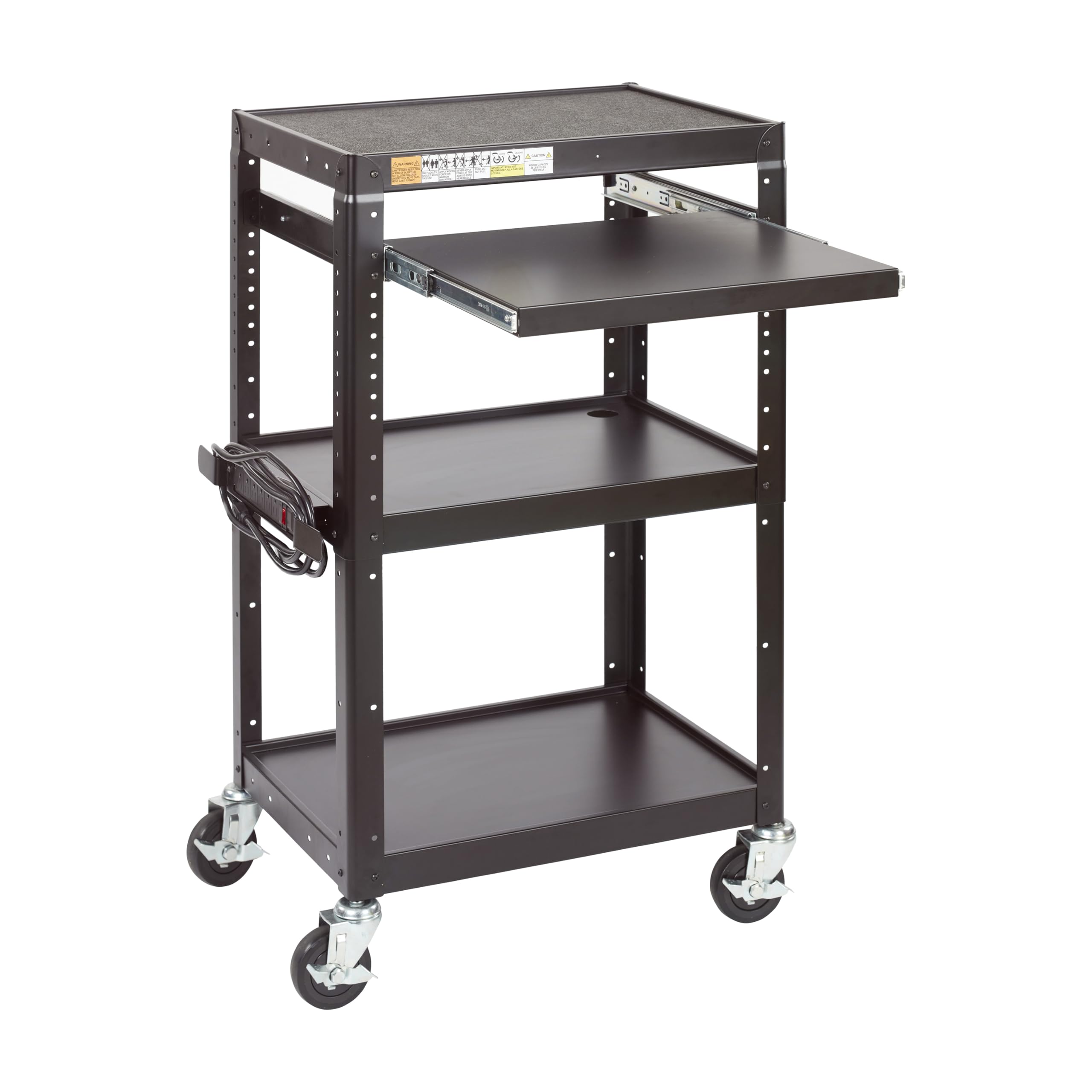 Amazon.com: ECR4Kids AV Presentation Cart Stand, Rolling Storage, Black ...