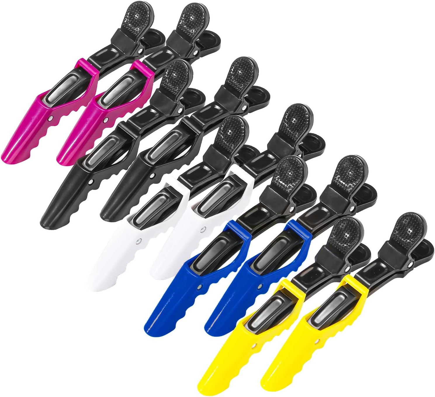 Amazon.com : Minalo 6pcs Plastic Alligator Hair Clips-Transparent ...