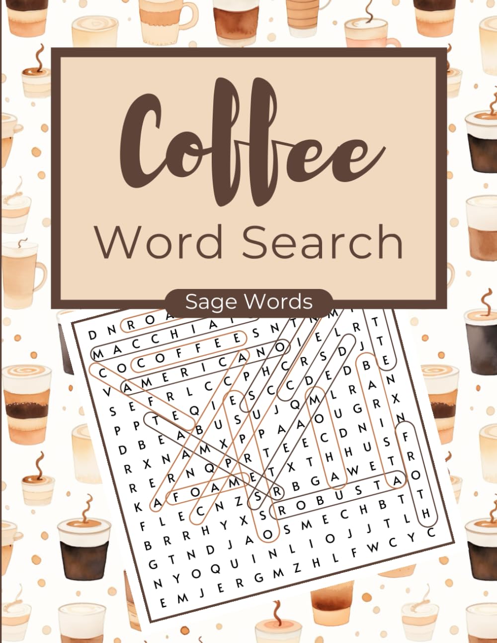 Coffee Word Search: A Unique Adult Word Search Book for Coffee Lovers ...