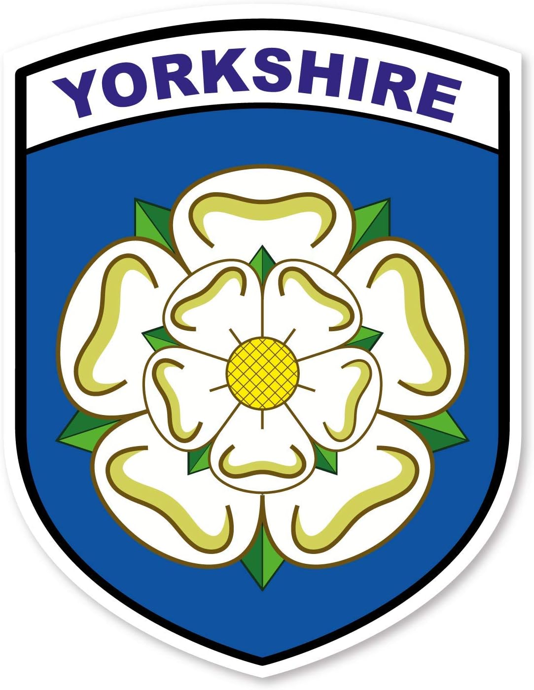 Yorkshire Rose Text Car Sticker Novelty Window Bumper Decal Van Vinyl ...