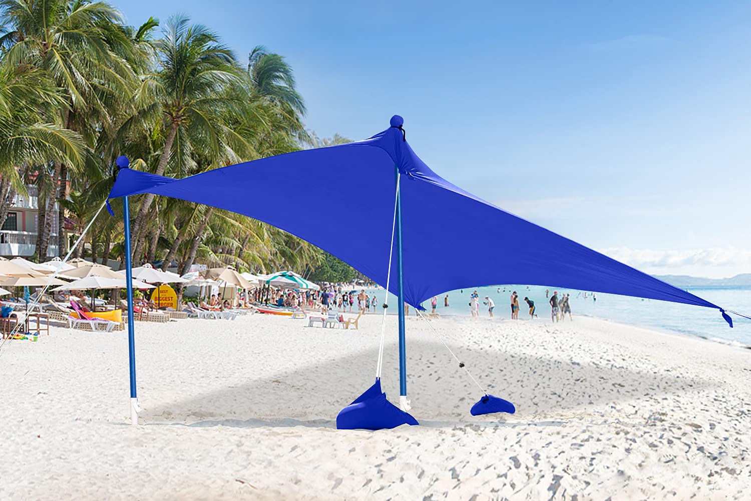 Amazon.com: ABCCANOPY Beach Portable Sun Shelter for Beach, Camping ...
