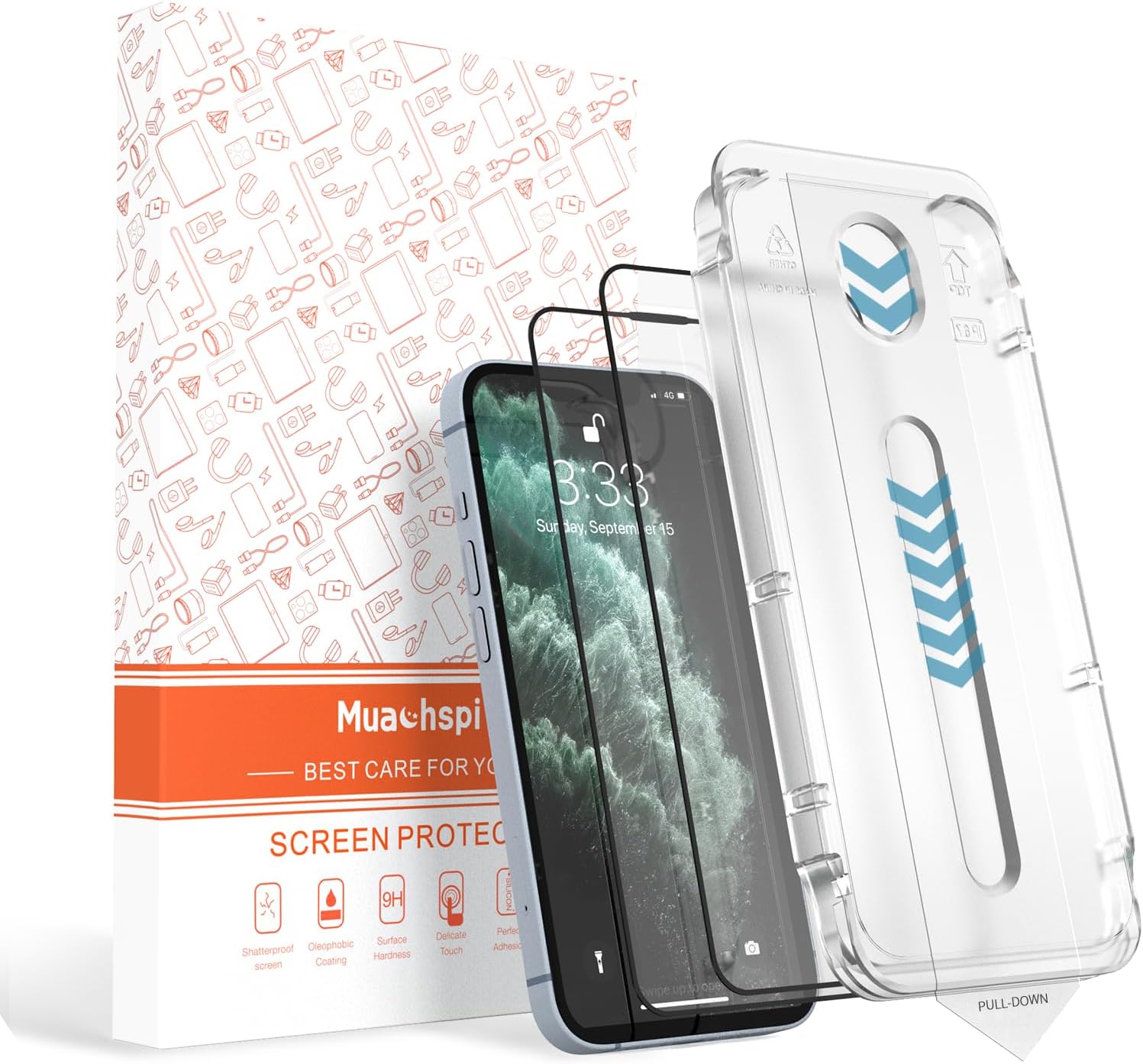 Amazon.com: iCarez Tempered Glass Screen Protector for iPhone 14 Pro ...