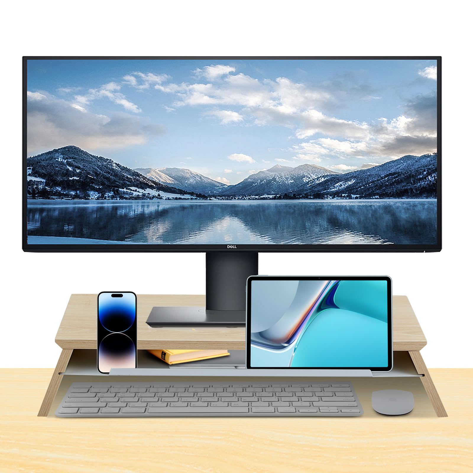 Snapklik.com : VECOFO Monitor Stand Riser, Computer Monitor Stand For ...