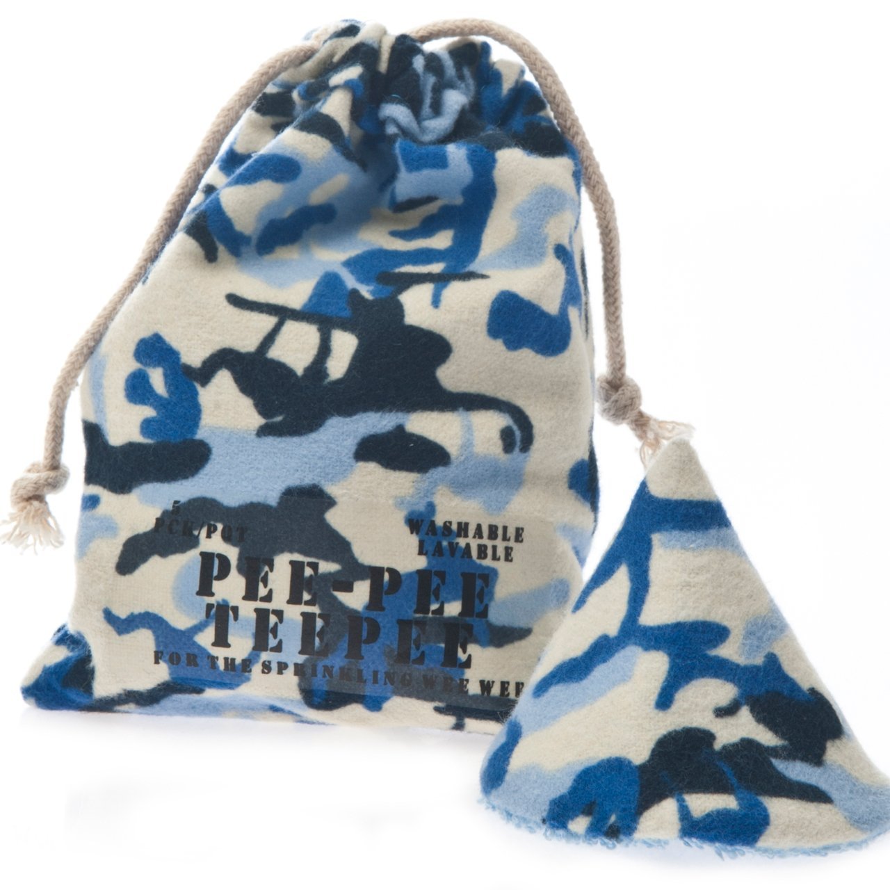 Amazon.com : Pee-Pee Teepee Camo Blue - Laundry Bag : Baby Diaper ...
