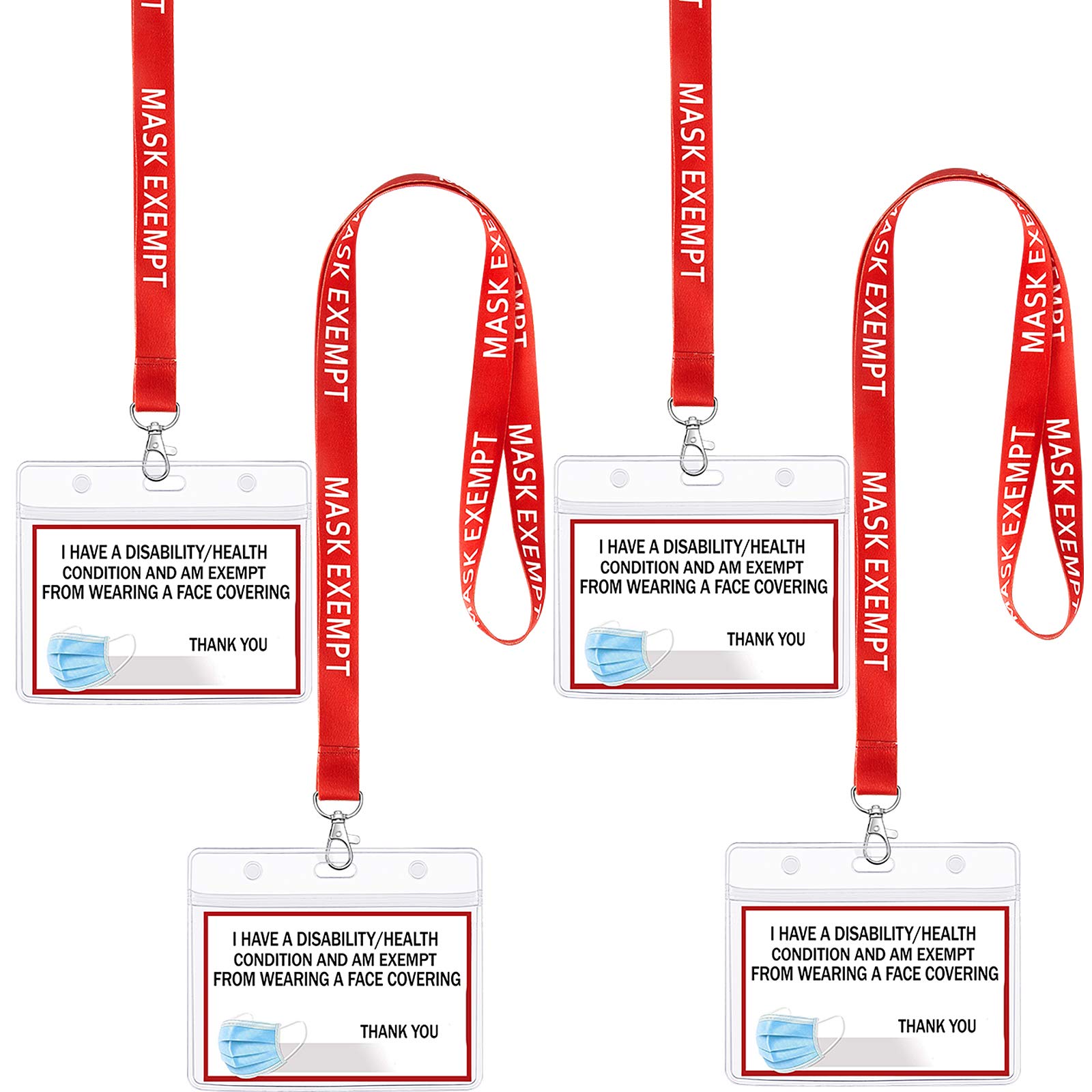 Buy Exemption Card, Face Covering Exemption Travel ID Card Exemption ...