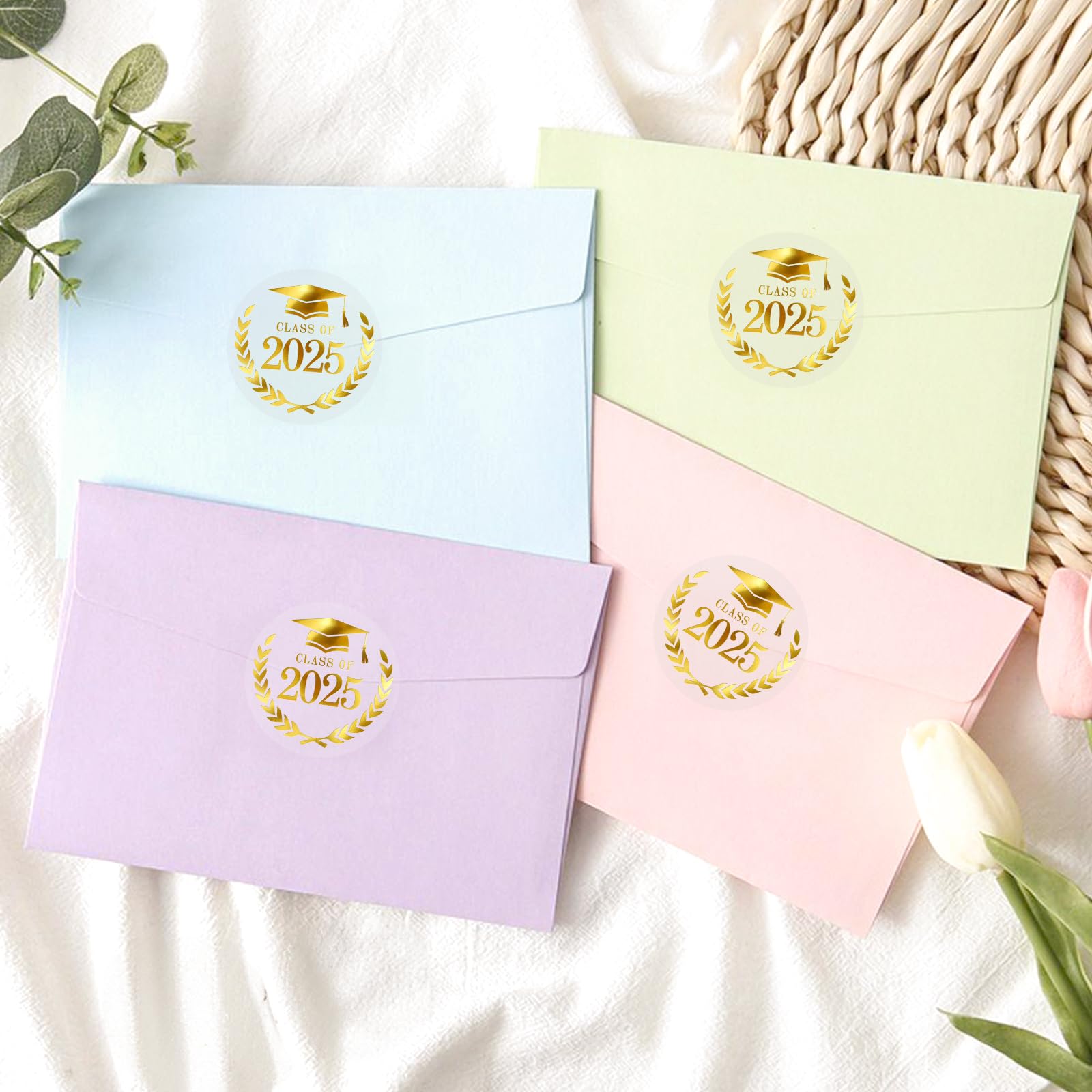 Snapklik.com : Graduation Stickers 2025 - Gold Foil Class Of 2025 ...