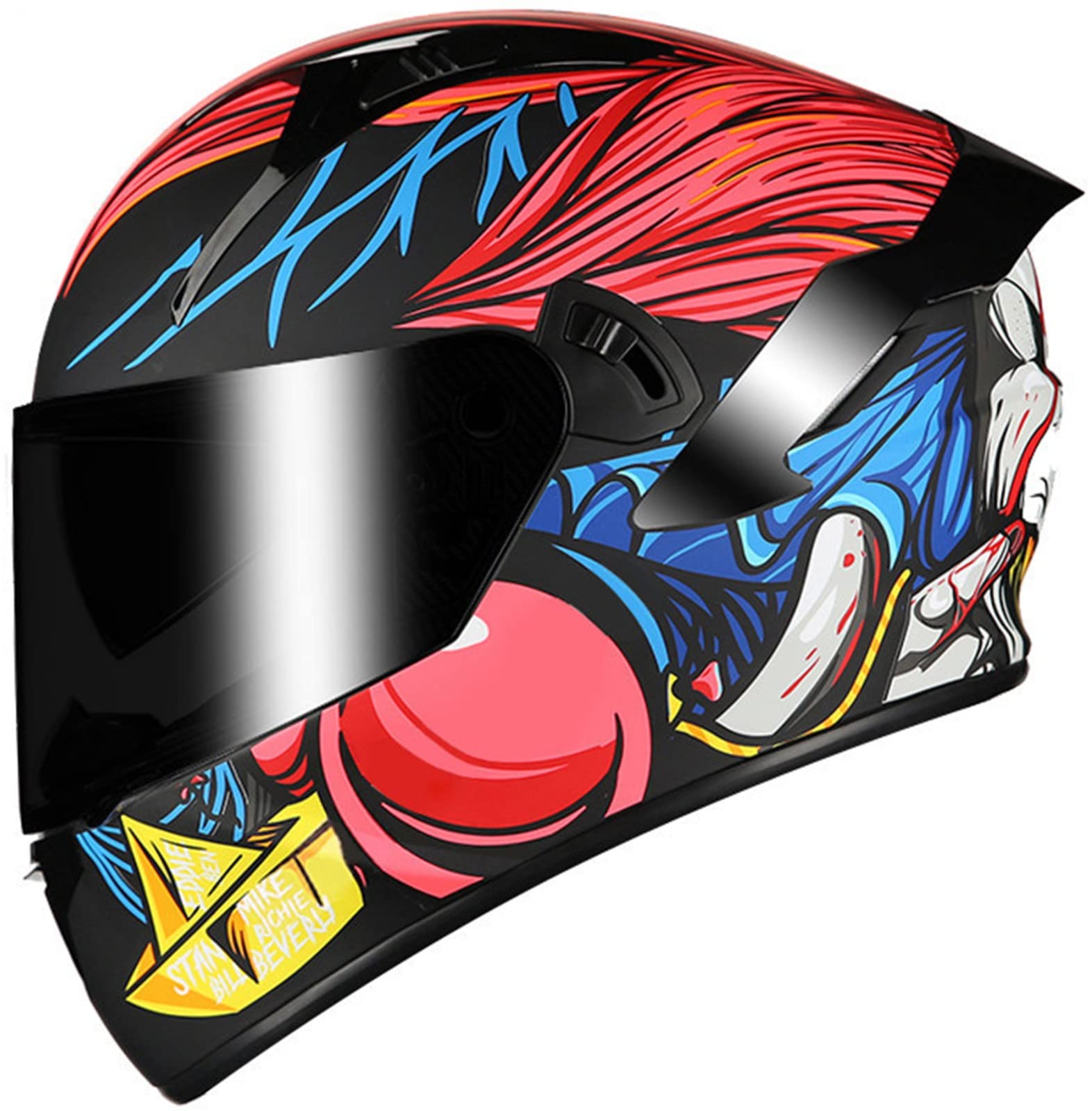 Red Motorcycle Helmet Front
