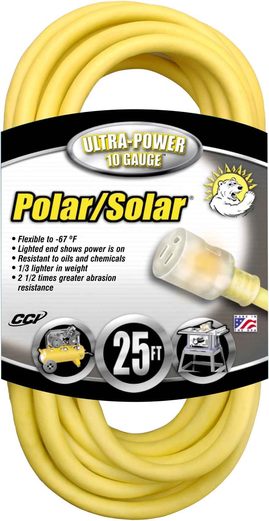 Southwire Polar/Solar Extra Heavy Duty Extension Cord, 25Ft, 10 Gauge ...