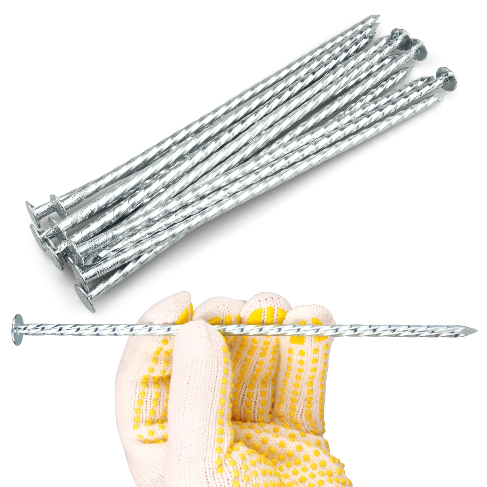 Amazon.com : JPOIP 8" Heavy Duty Spiral Landscape Spikes - Solid ...