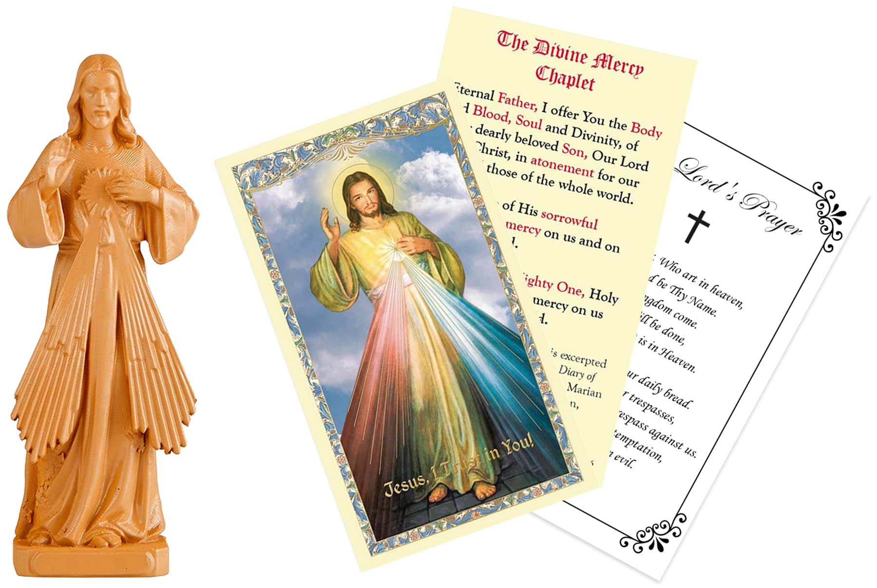 Snapklik.com : Mini Divine Mercy Statue (2.5 Inch)
