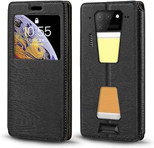 Amazon.com: Invisible Magnetic View Window PU Leather Flip Case Compatible with Unihertz Tank 2 ...