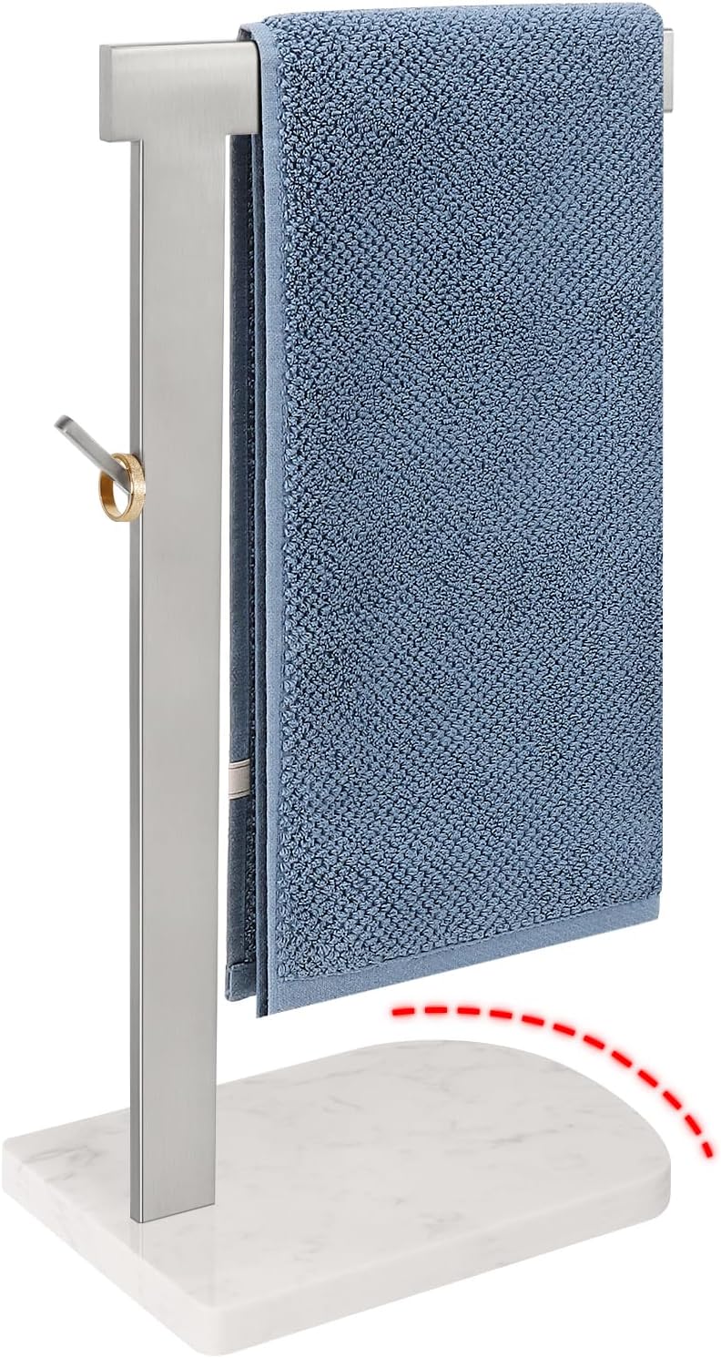 Amazon.com: NearMoon Hand Towel Holder with Balanced Marble Base, 304 ...