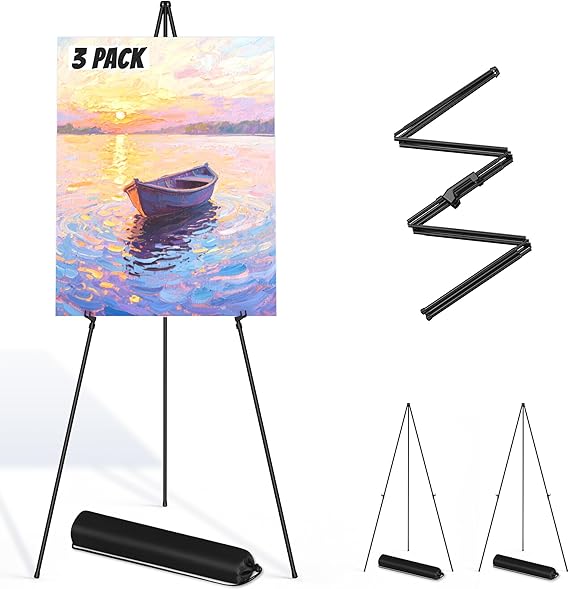 Amazon.com: Thicken Display Artist Easel Stands - 63" Instant Tripod ...