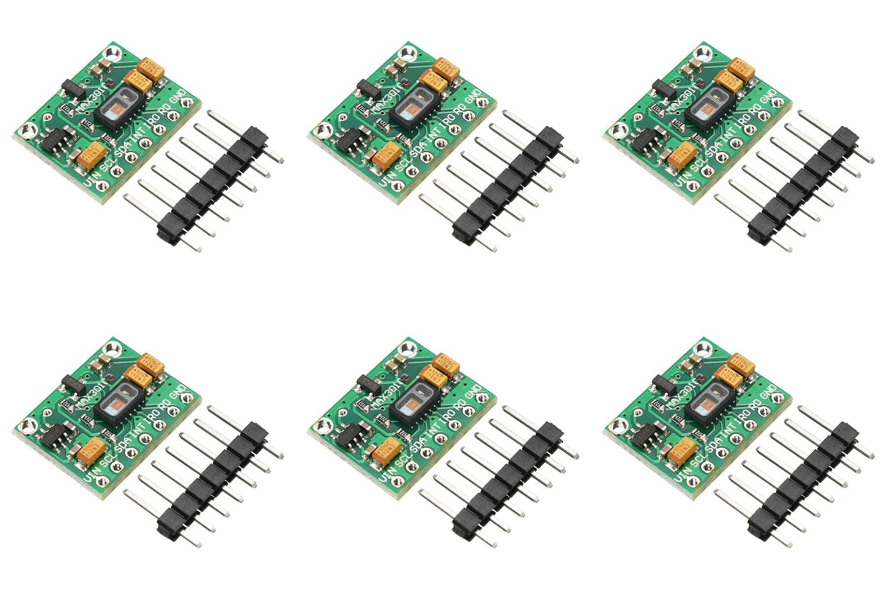 (6 pc) Pro3D MAX30102 Pulse Oximeter Heart Rate Sensor Module : Amazon ...