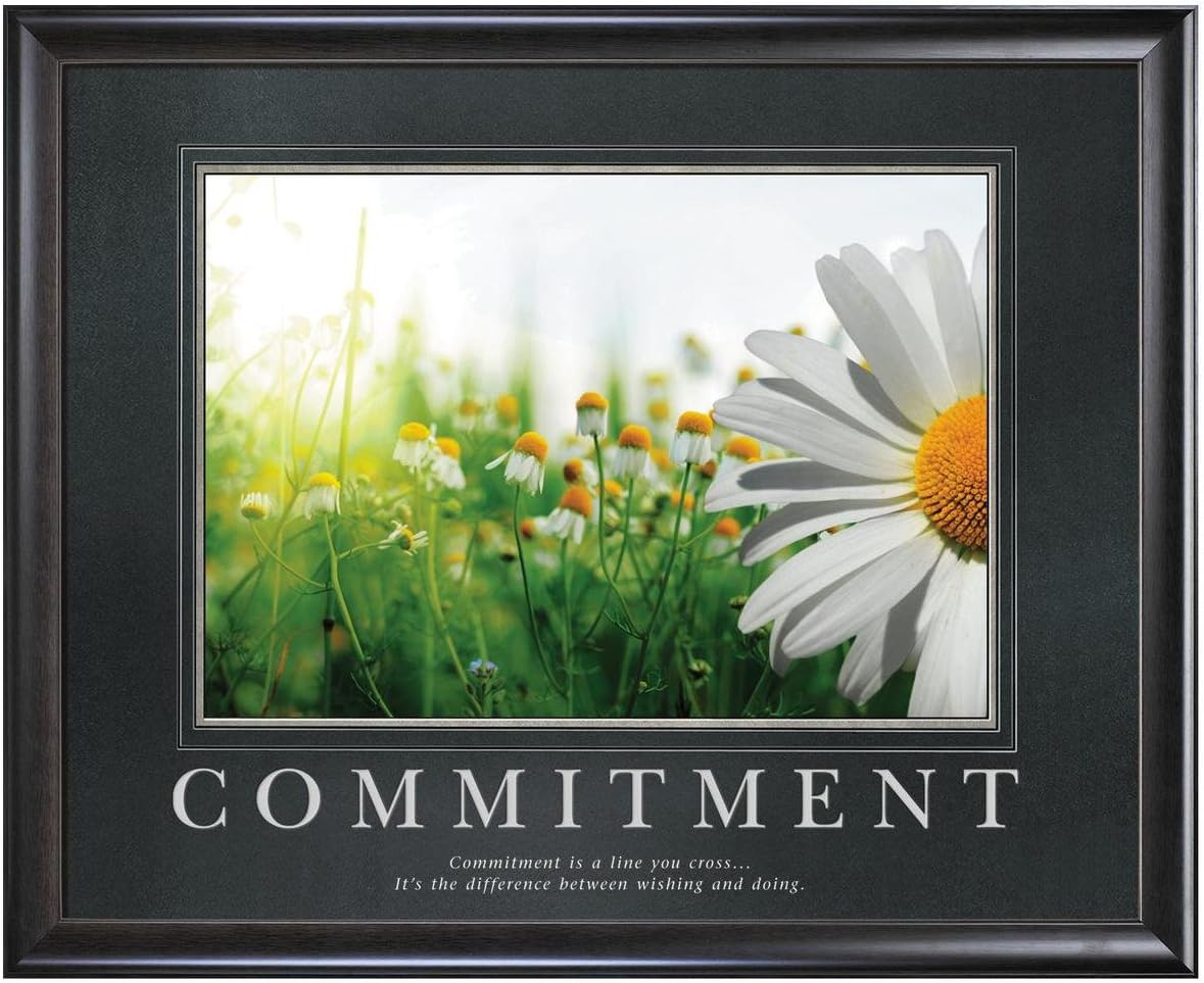 Amazon.com: Gifts Delight Laminated 20x20 Poster: Commitment Daisy ...