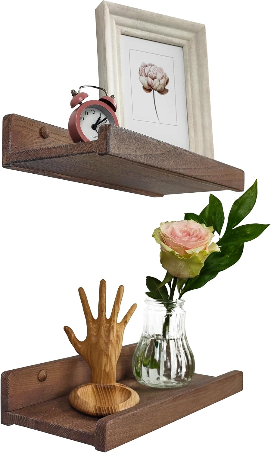 Handcrafted Floating Shelves for Wall 30cm, Waterproof Wall Storage ...