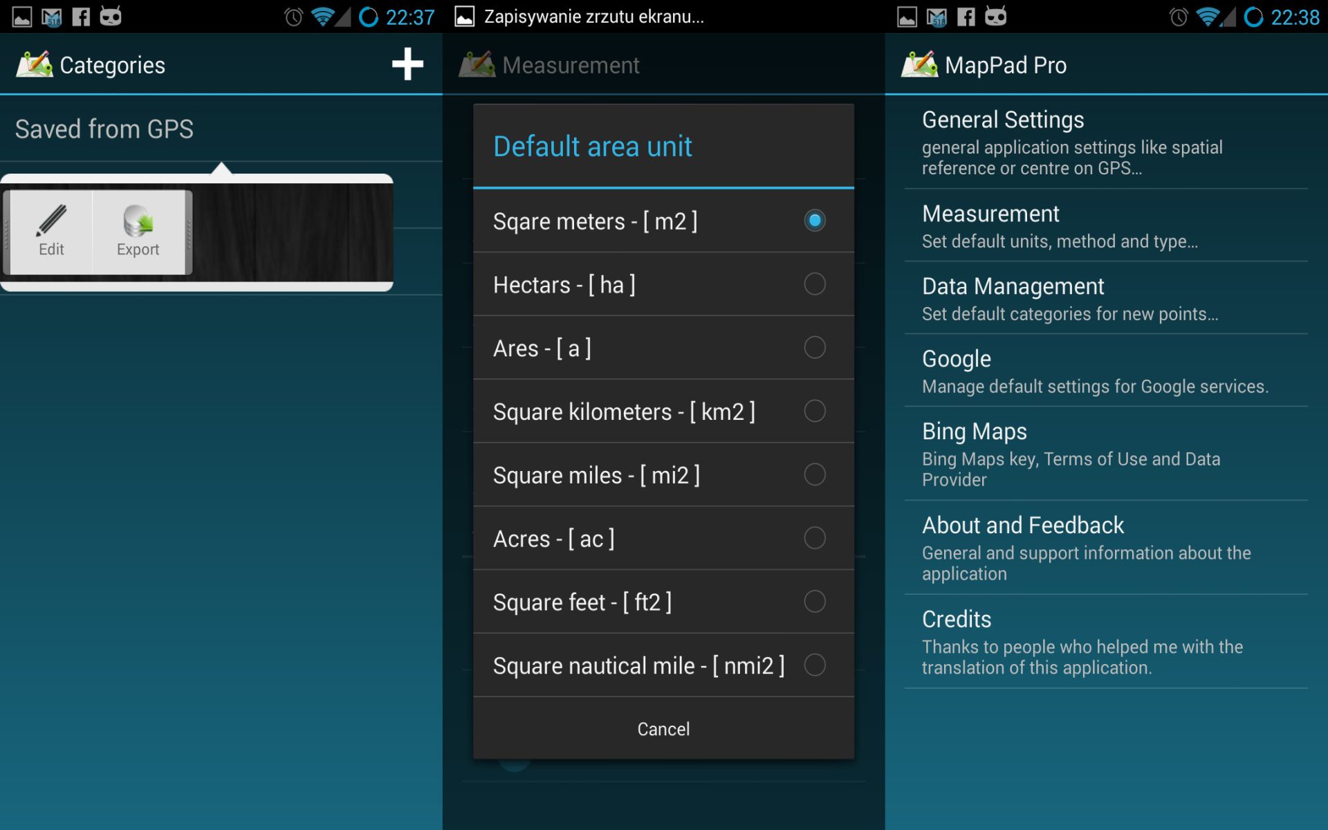 MapPad Pro - Measure Area or Distance using GPS or Map - App on the Amazon Appstore