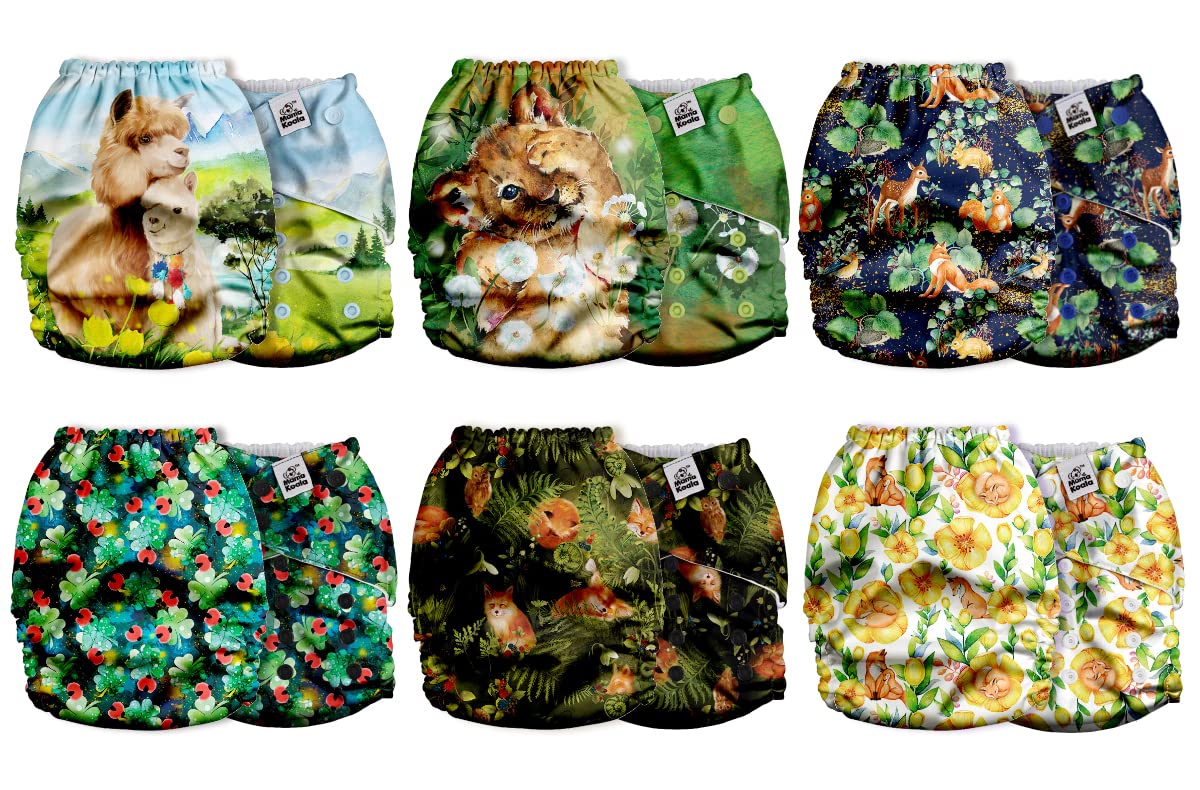 Buy Mama Koala 2.0 Neutral Cloth Diapers with AWJ Lining and Tummy ...