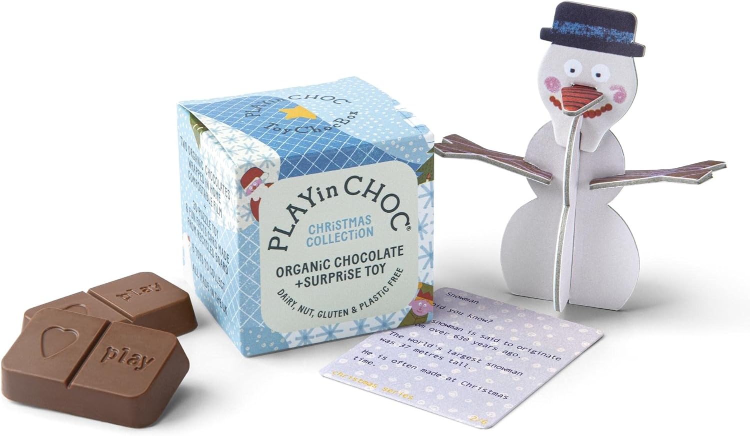 PLAYin CHOC ToyChoc Box, Organic Chocolate Gift Box for Kids With ...