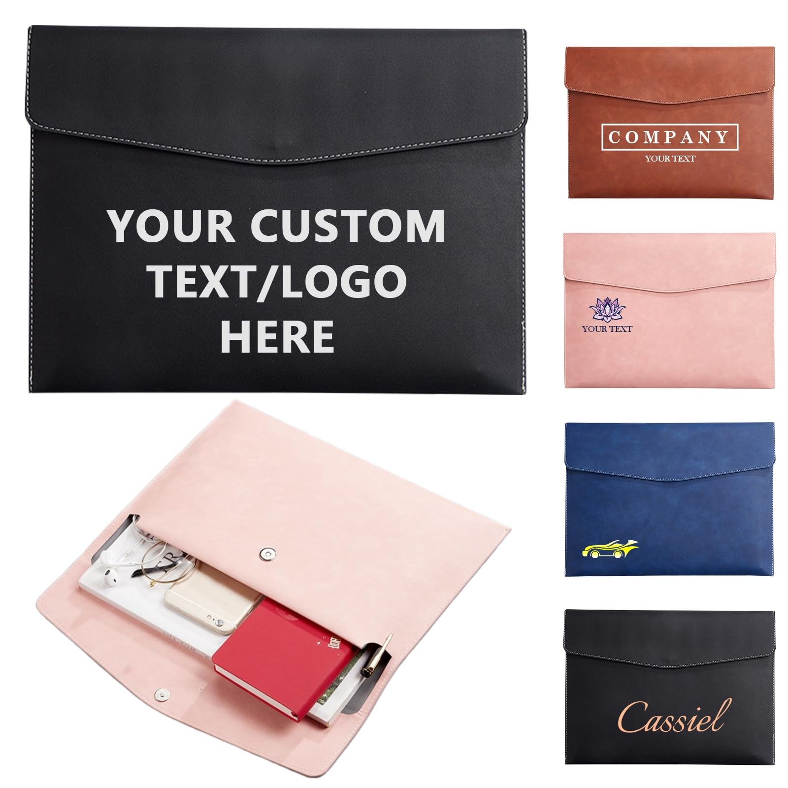 Amazon.com : Personalized File Folder Customizable Portfolio with Your ...