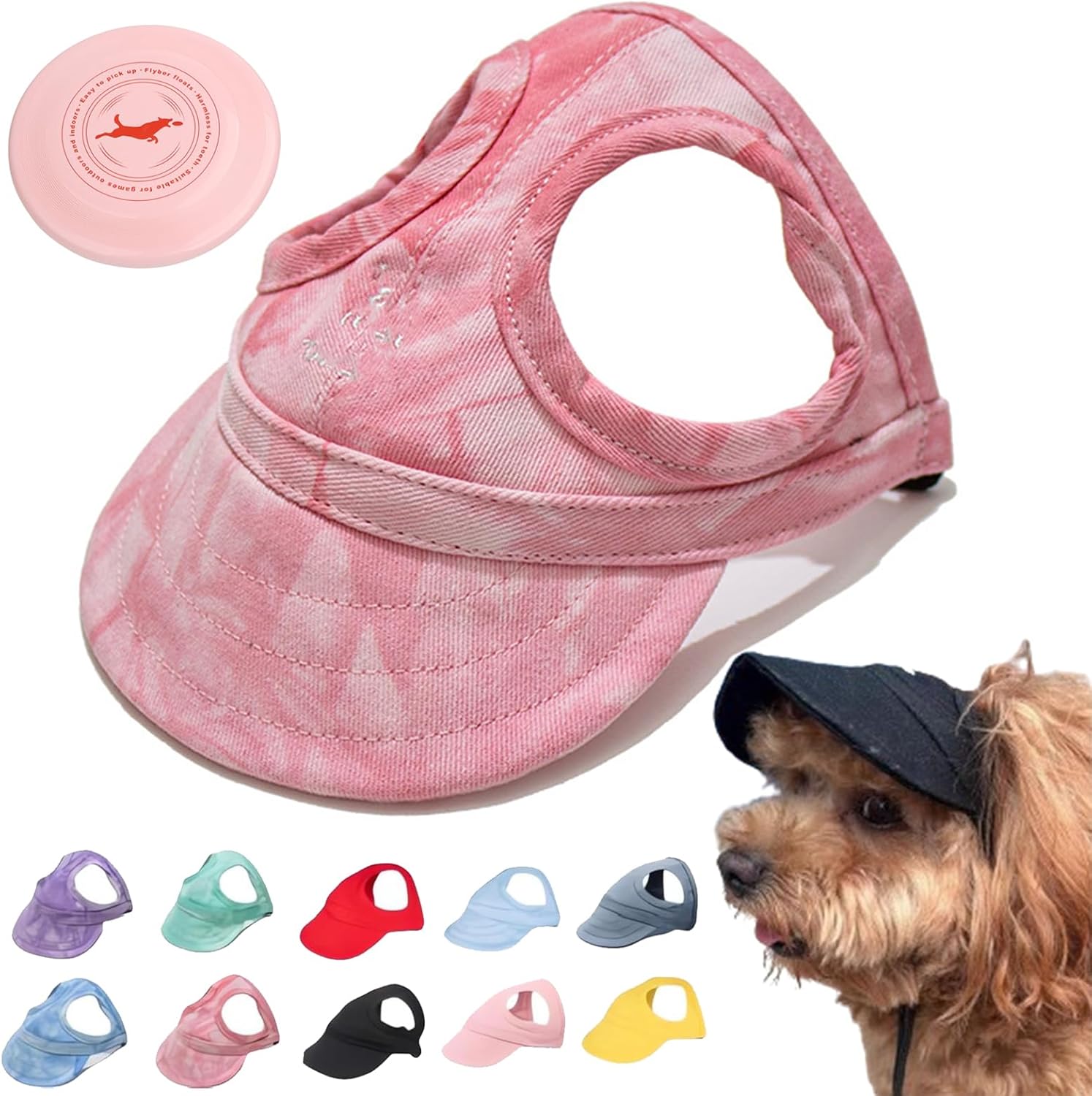 Amazon.com : Outdoor Sun Protection Hood for Dogs, Canvas Dog Sun Hat ...