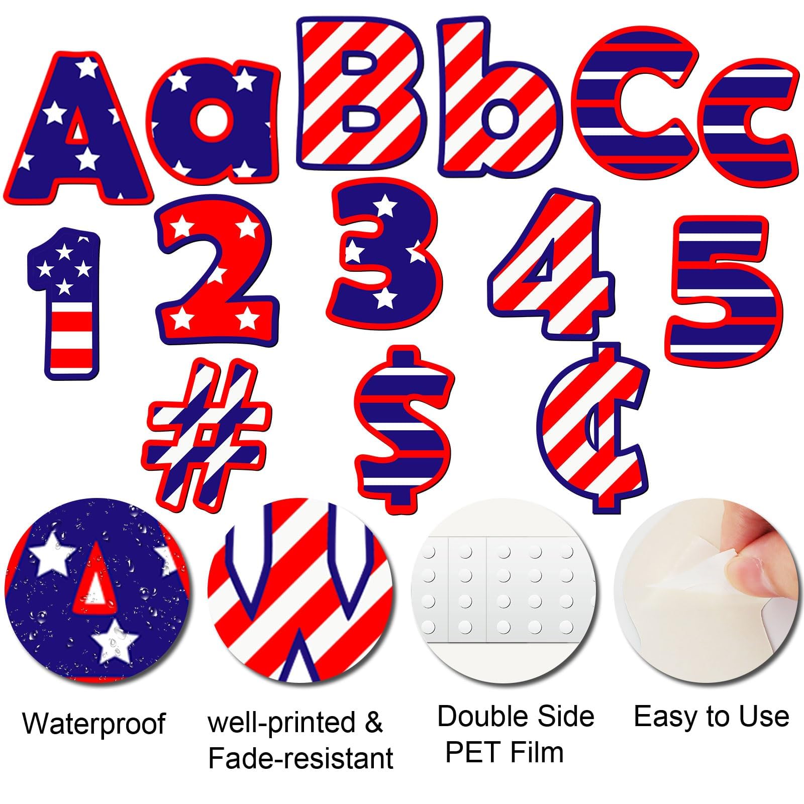Snapklik.com : 260 Pcs 4th Of July Bulletin Board Letters For Classroom ...