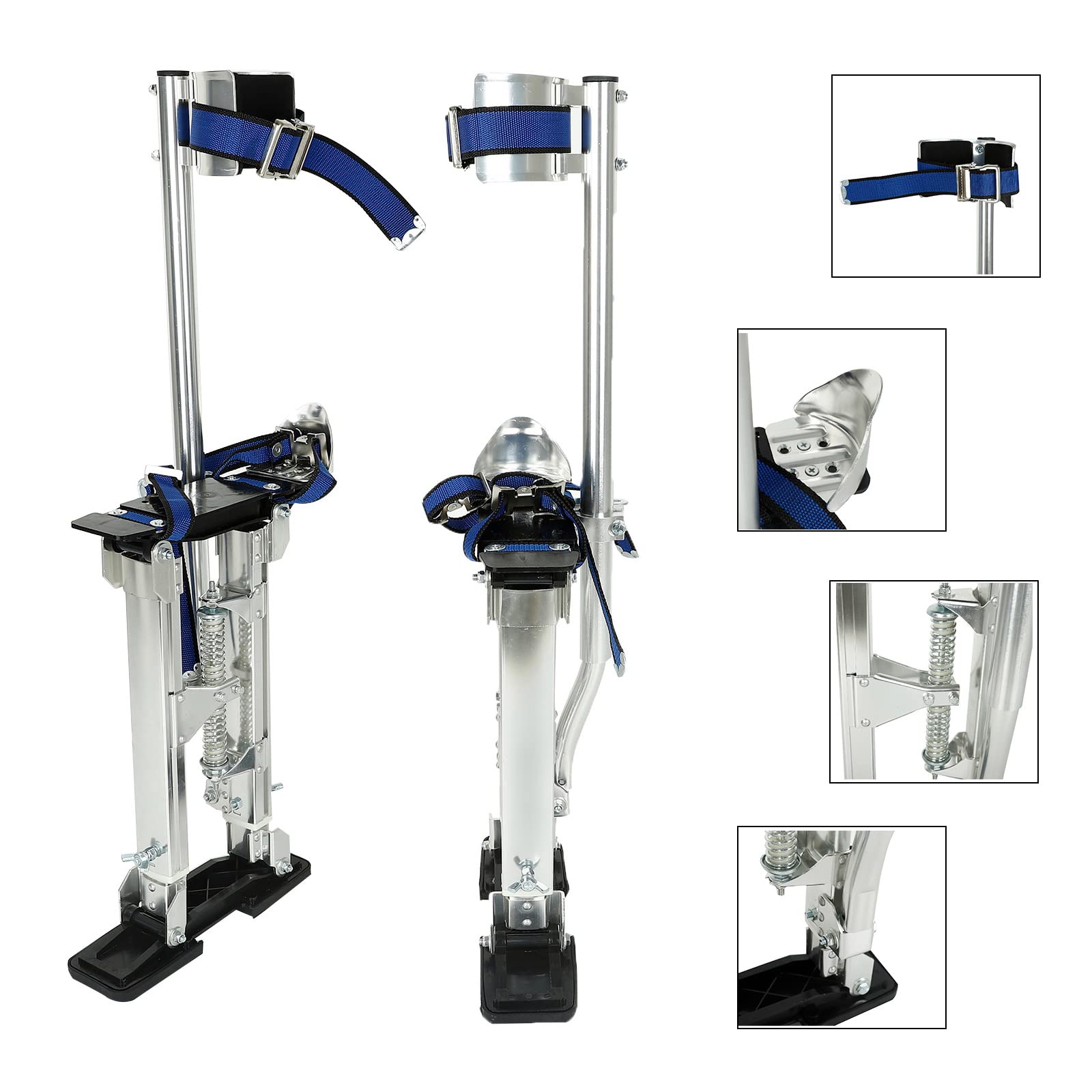 Smileracing Drywall Stilts Aluminum Tool Stilt Silver 15-23 Inch for ...