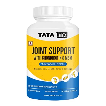 Tata 1mg Joint Support Advanced Tablet with Glucosamine, MSM, & Chondroitin