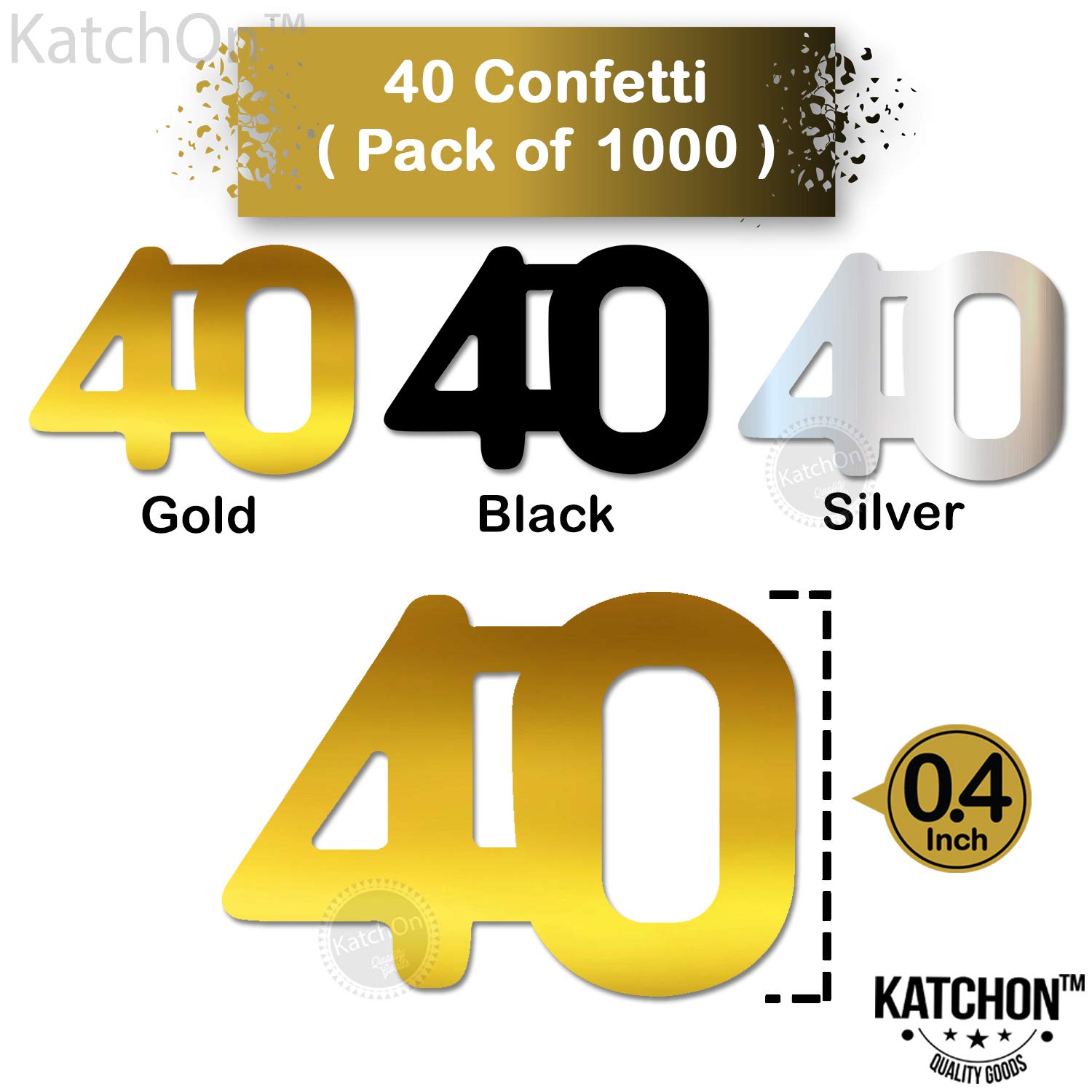 Buy 40th Birthday Decorations For Men - 40 Year Old Confetti 1000 Pcs ...