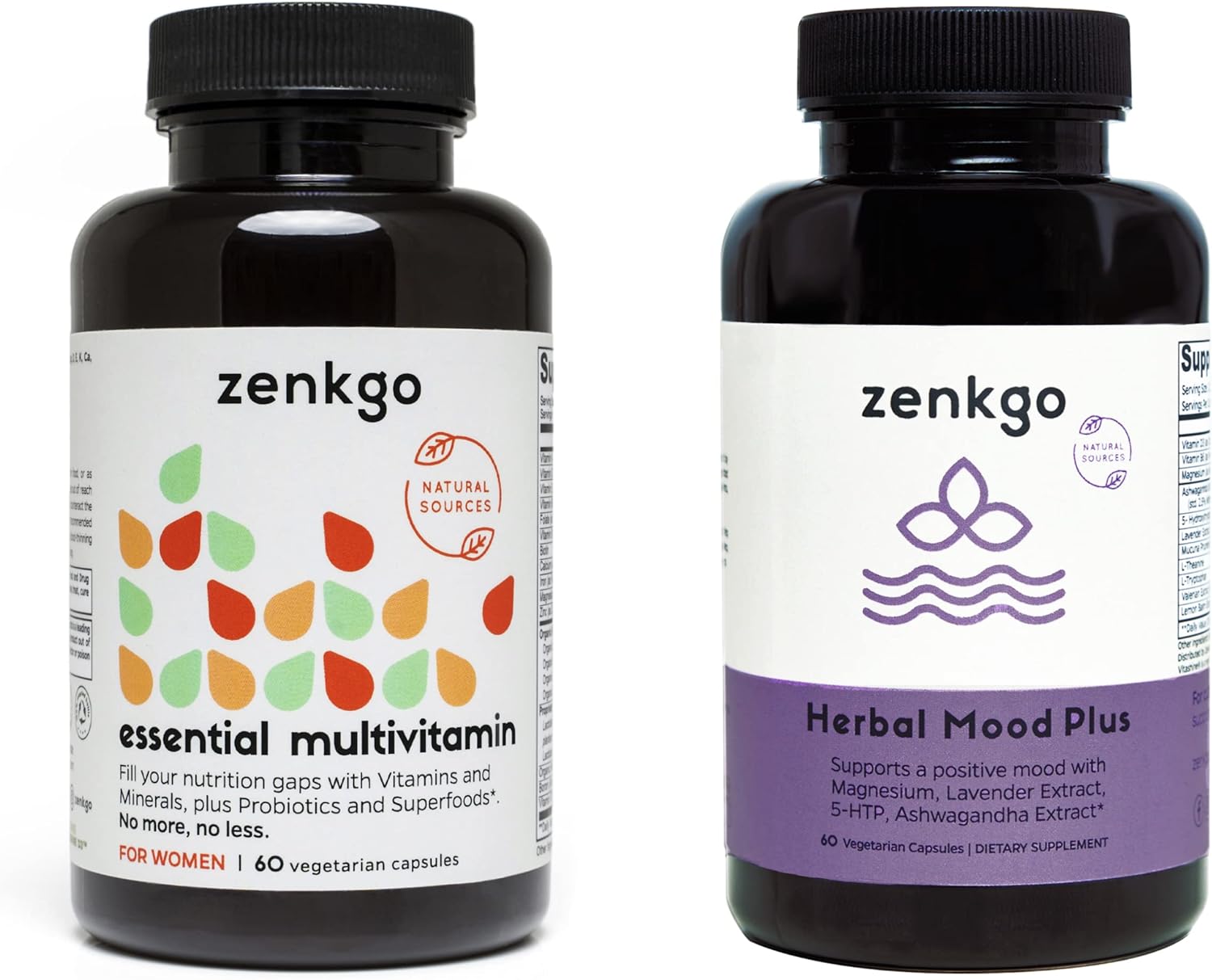Amazon.com: Zenkgo Mood Support Supplement & Multivitamin 2Pack for ...