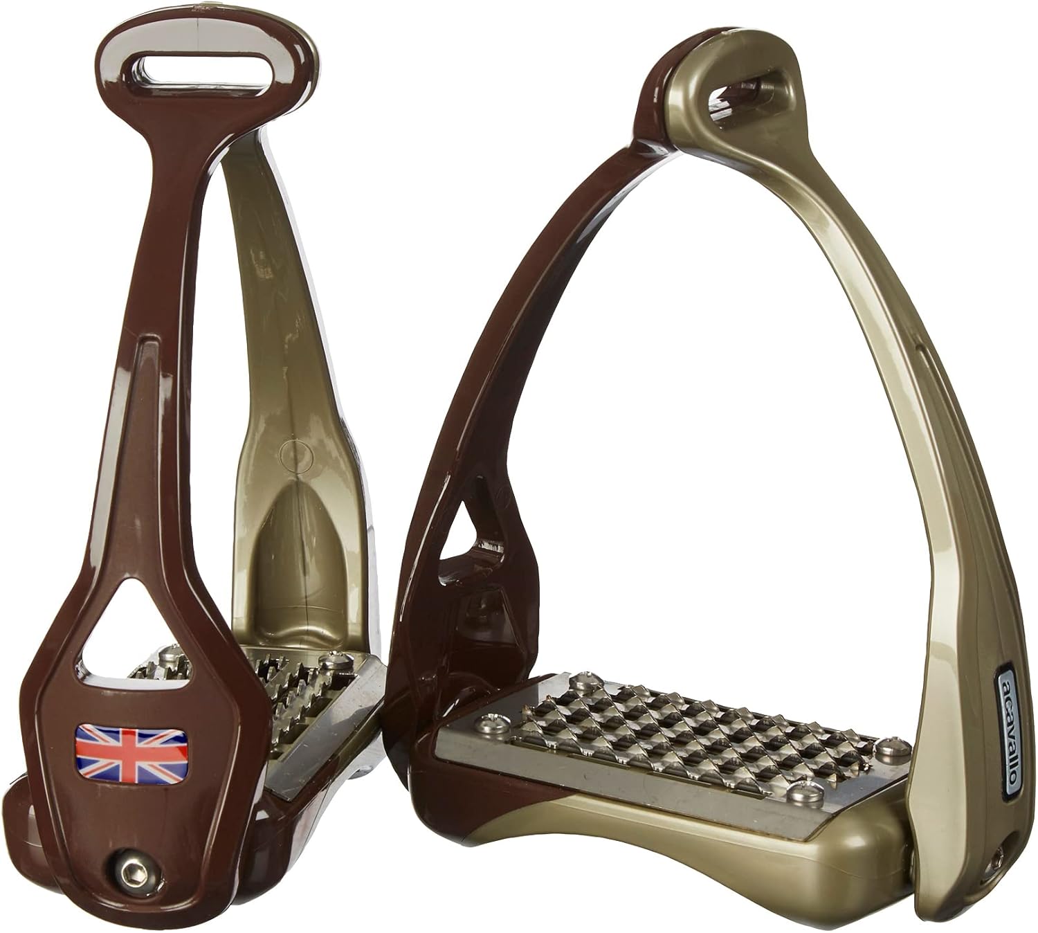 Acavallo Acavello Opera Stirrup Busse Steigbügel OPERA, Brown Titanium ...