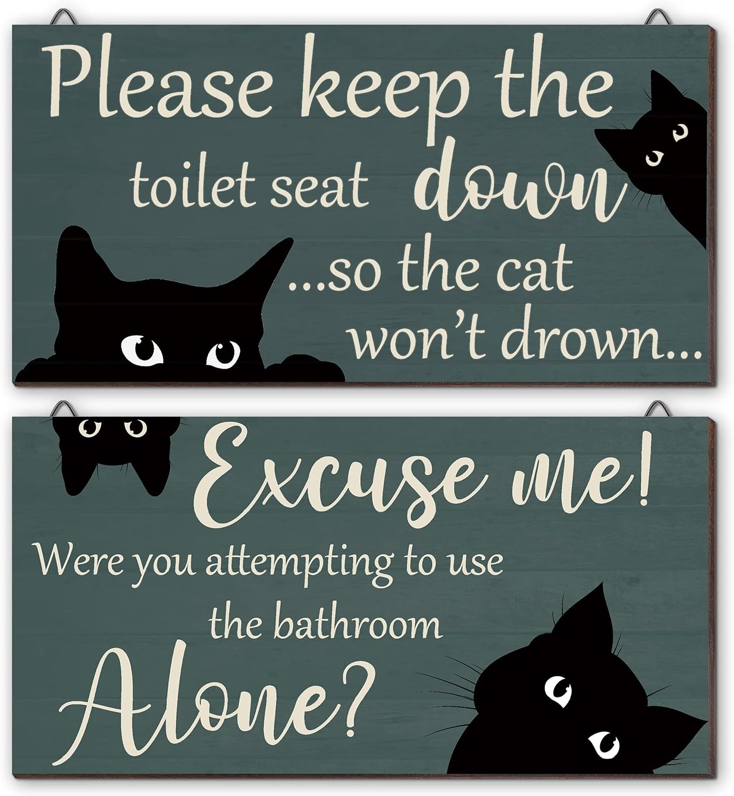 Amazon.com: Excuse Me Cat Funny Bathroom Metal Sign 12"x8" Home Wall ...