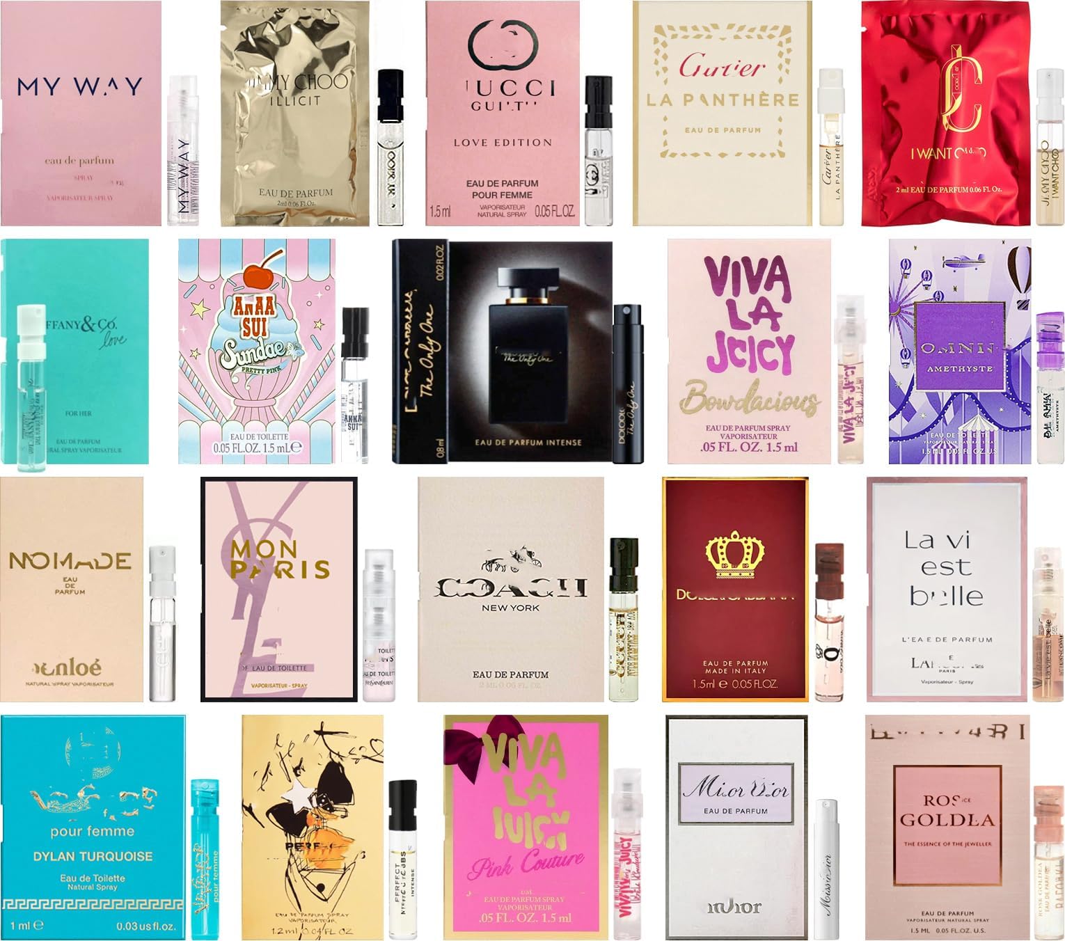 Amazon.com : Tradeberry High End Designer Perfume Sample Set for Women ...