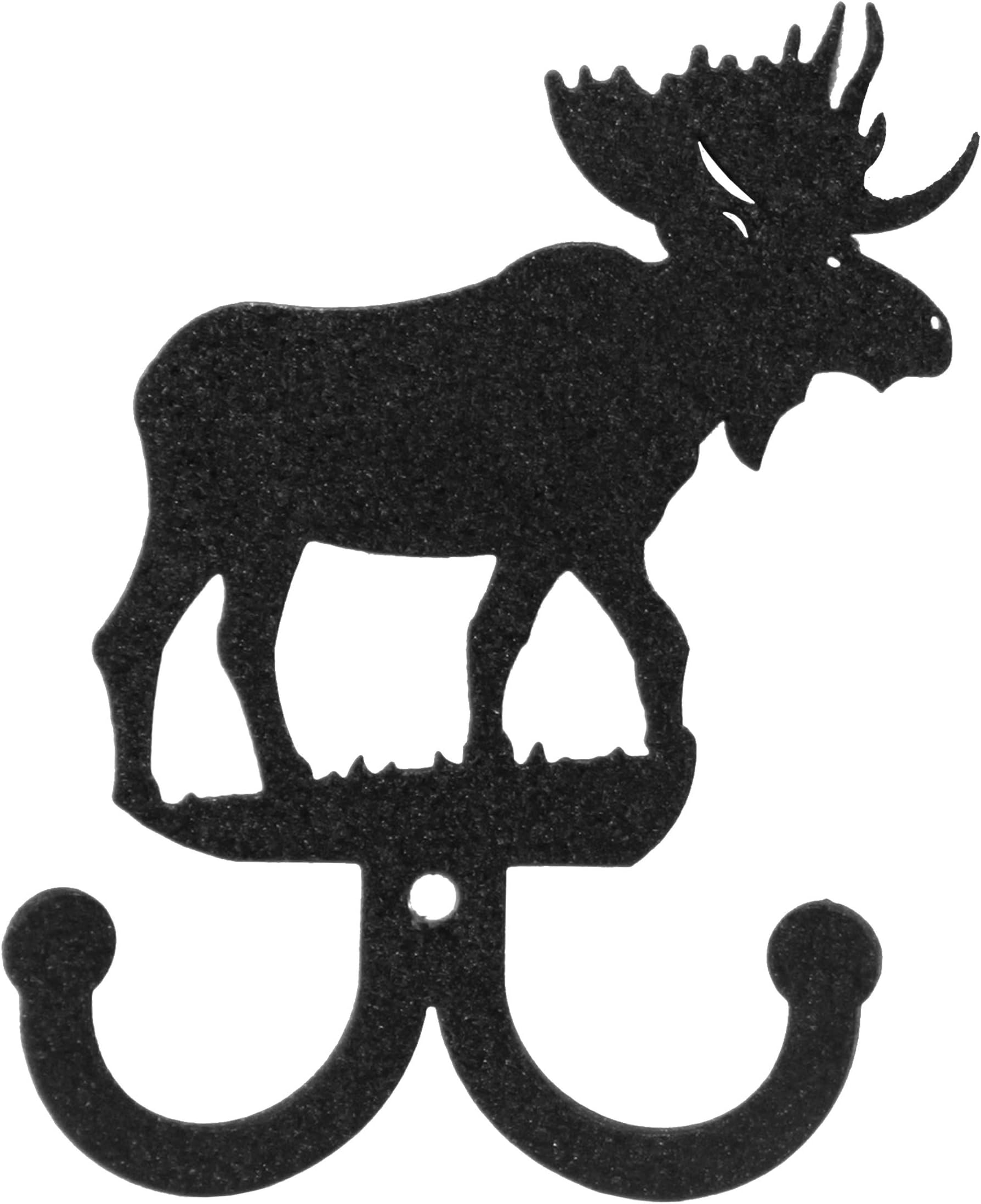 Amazon.com: SWEN Products Moose Metal 2 Hook Key Chain Holder Hanger ...