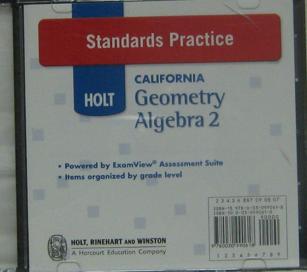 Standards Practice CD-R Hlt CA Geom 2008: Holt: 9780030990618: Amazon ...