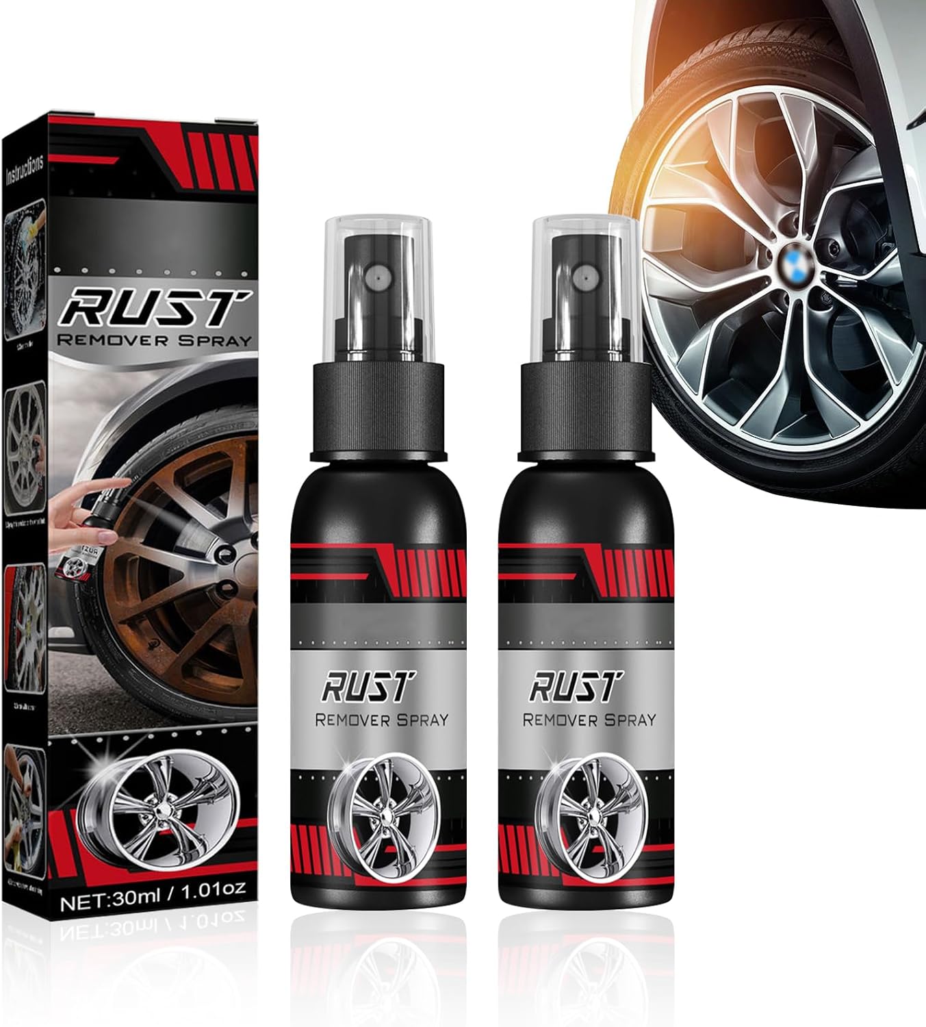 Fengyang Rust Remover Spray,100 ml Rust Cleaner Spray, Car Care ...