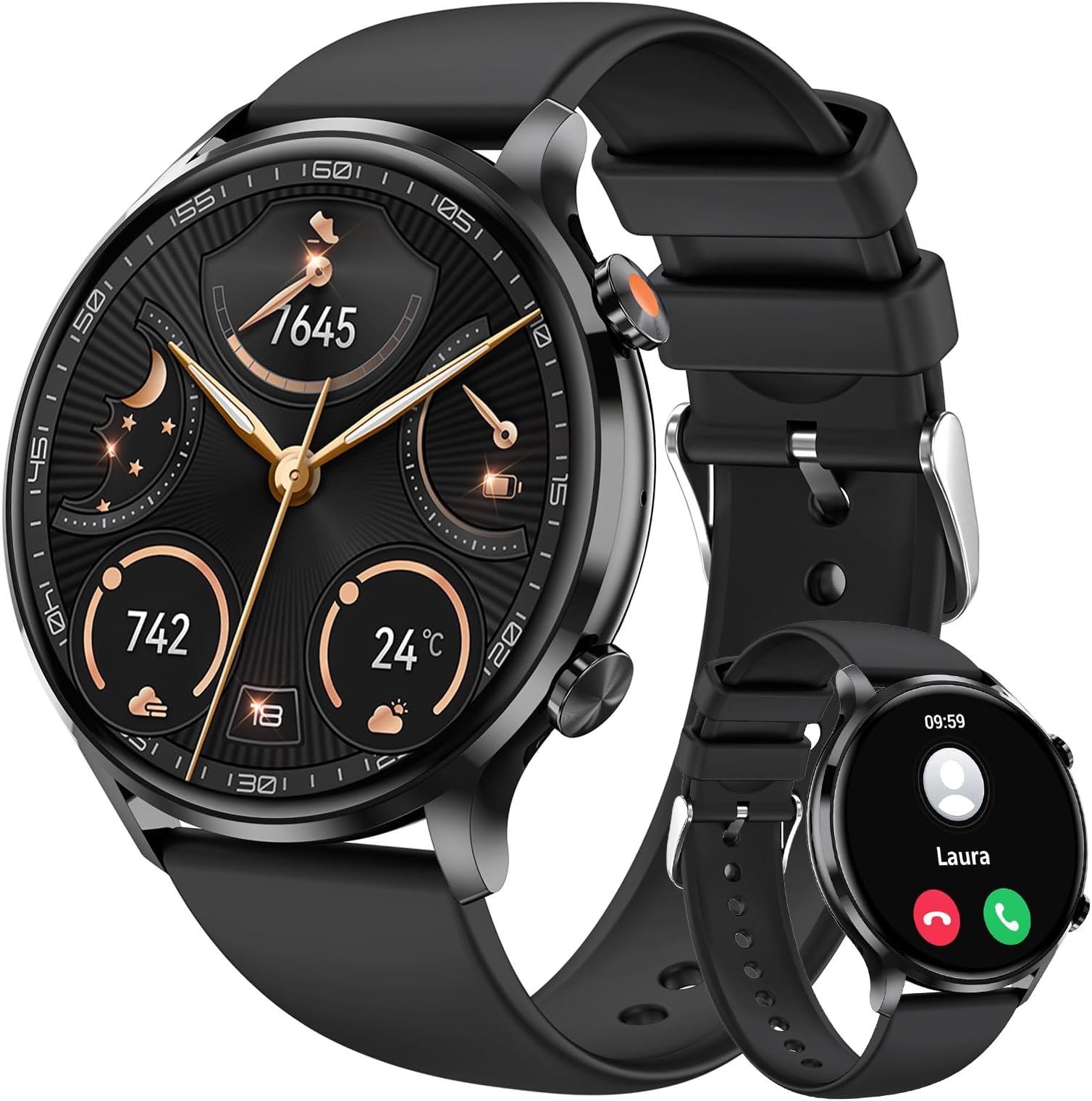 AGPTEK LW11 Smartwatch Uomo Orologio Fitness con 1.3" Full Touch ...