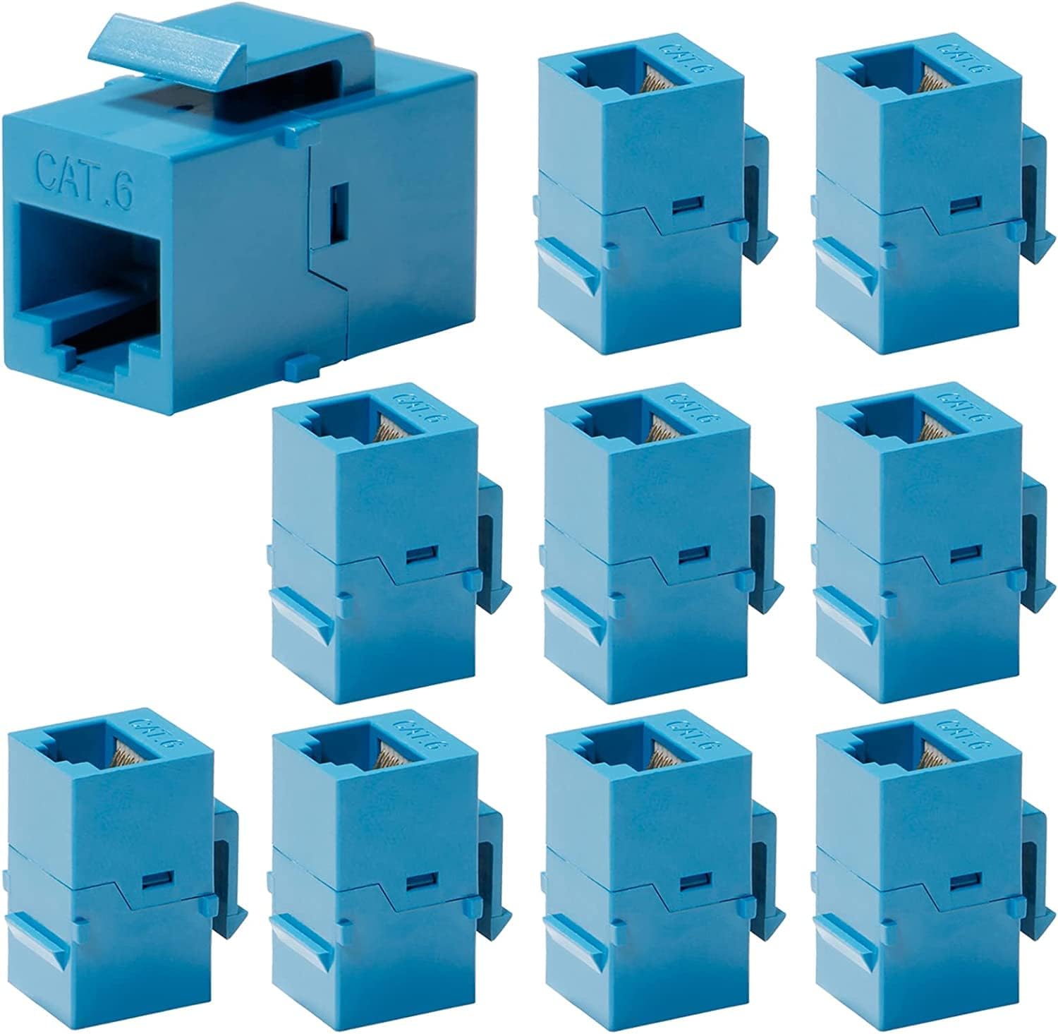 Amazon.com: (100-Pack) Cat6 Keystone Jack - [UL Listed] - Ethernet Wall ...