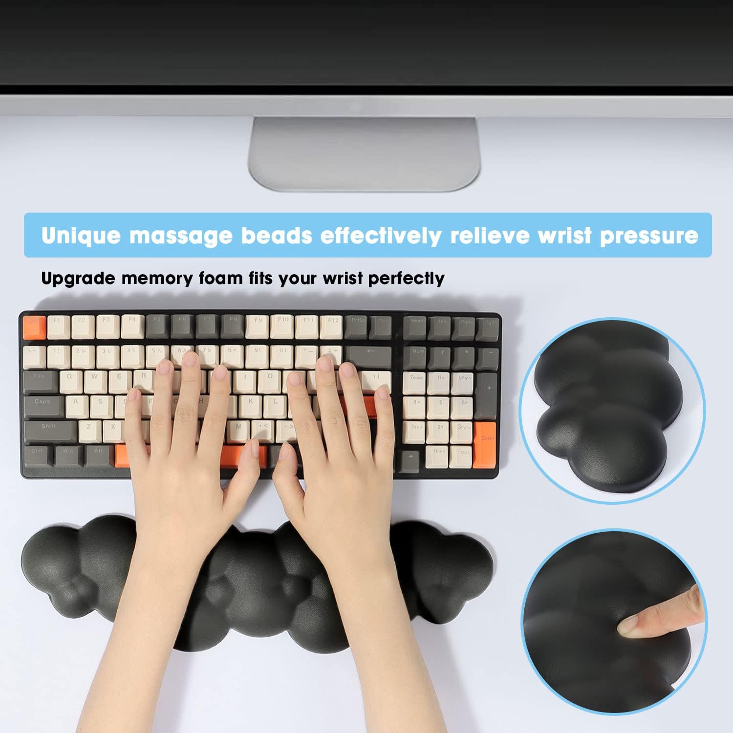 Gaming Keyboard Wrist Rest Pad,Memory Foam Keyboard Palm Rest ...