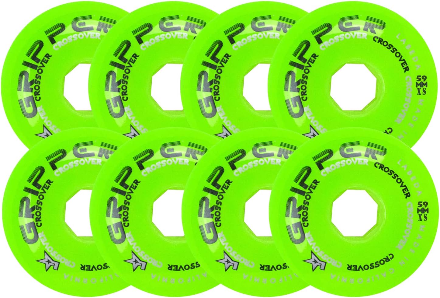 Labeda Roller Hockey Wheels Gripper Crossover Set of 8 - Choose Color ...