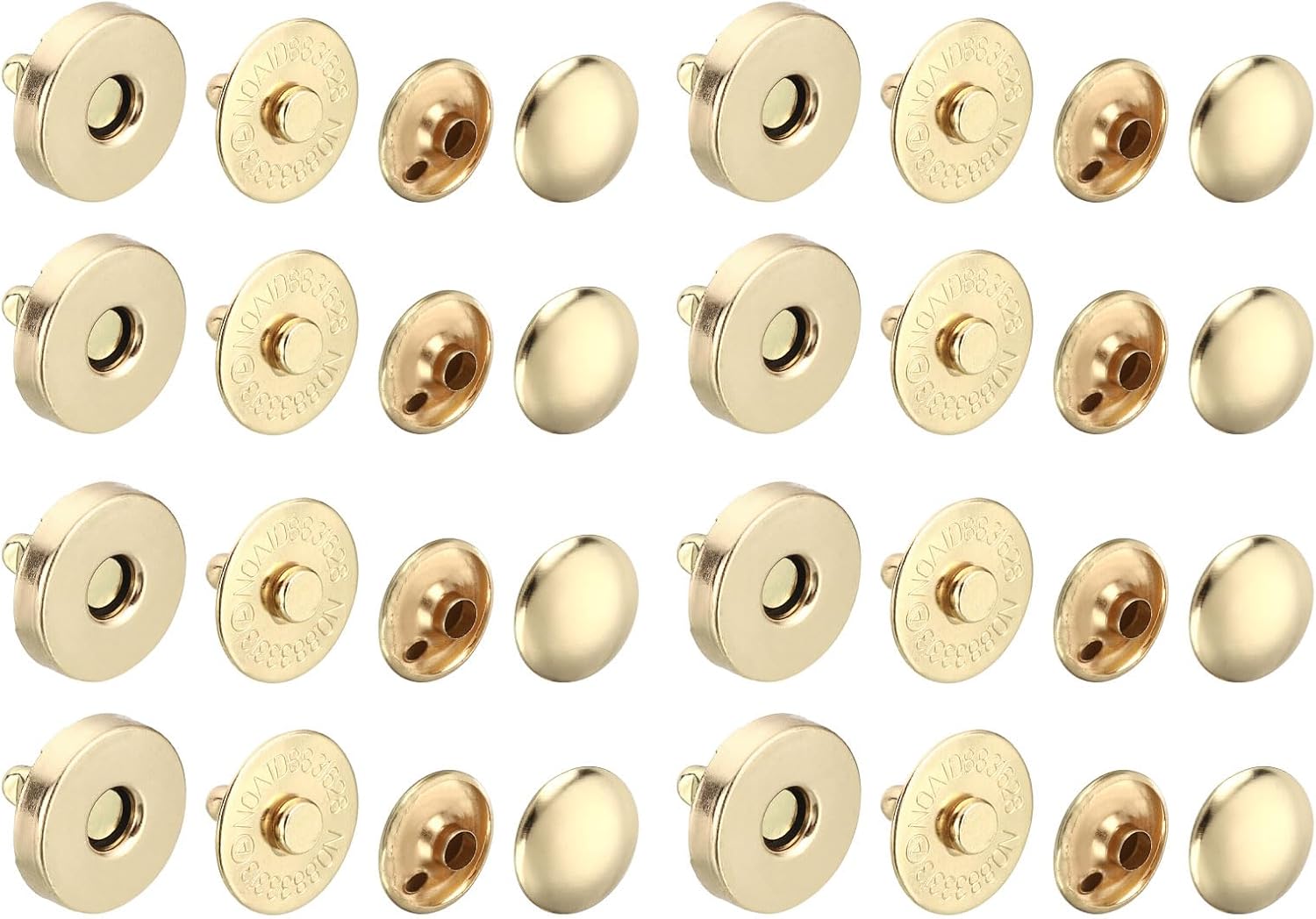 Amazon.com: uxcell 40 Sets Magnetic Snaps Button, 14x4mm/0.55"x0.16 ...