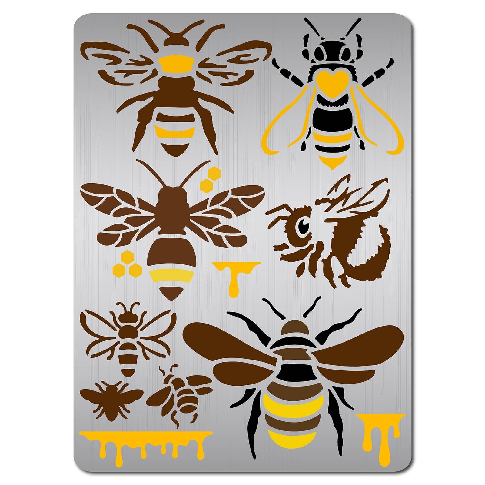 Bumble Bee Stencil To Printable Bee Stencil Images Free Download On