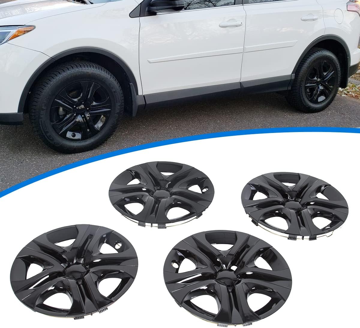 Amazon.com: KUAFU Hubcaps Wheel Cover Skins Compatible with 2006-2012 ...