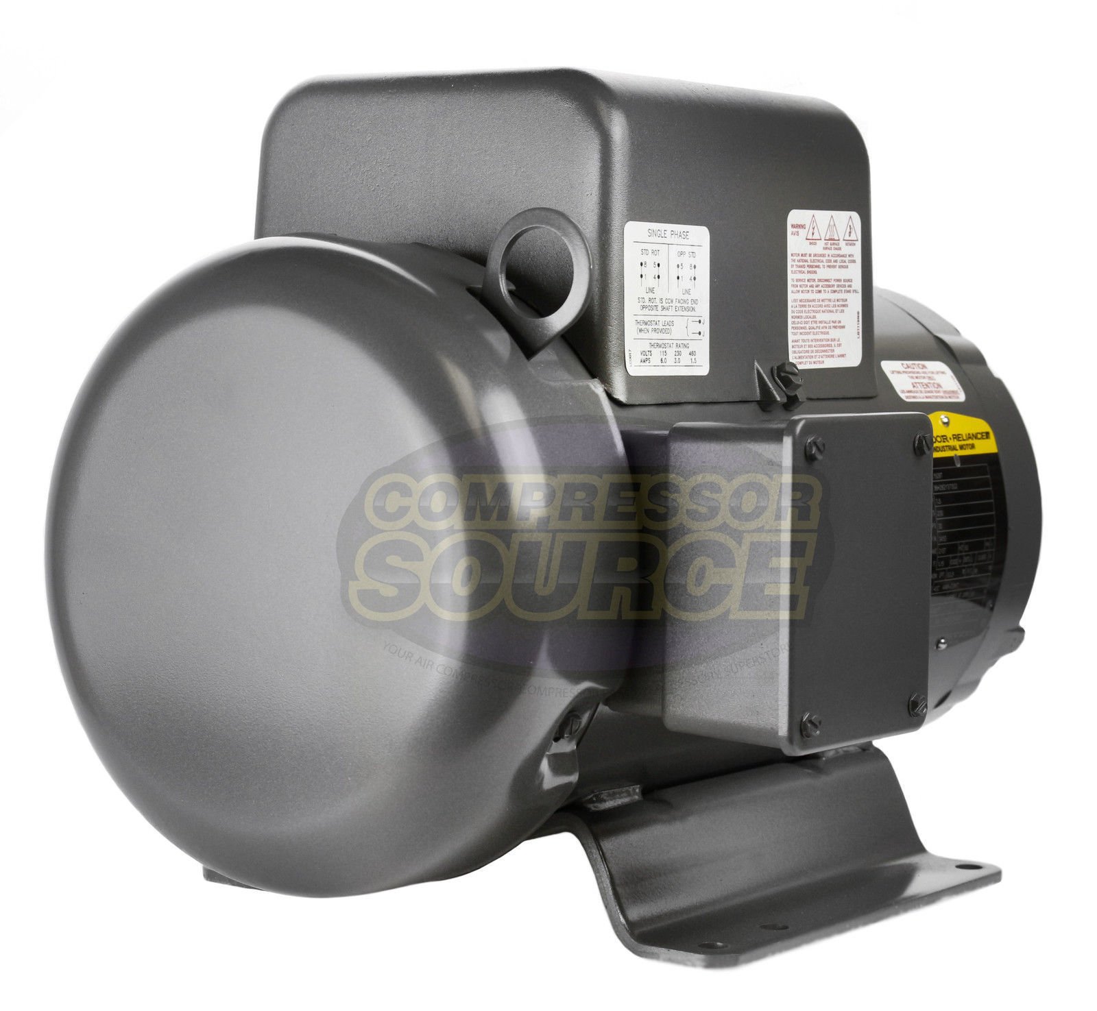 Baldor L1509T General Purpose AC Motor, Single Phase, 213T Frame, ODTF ...